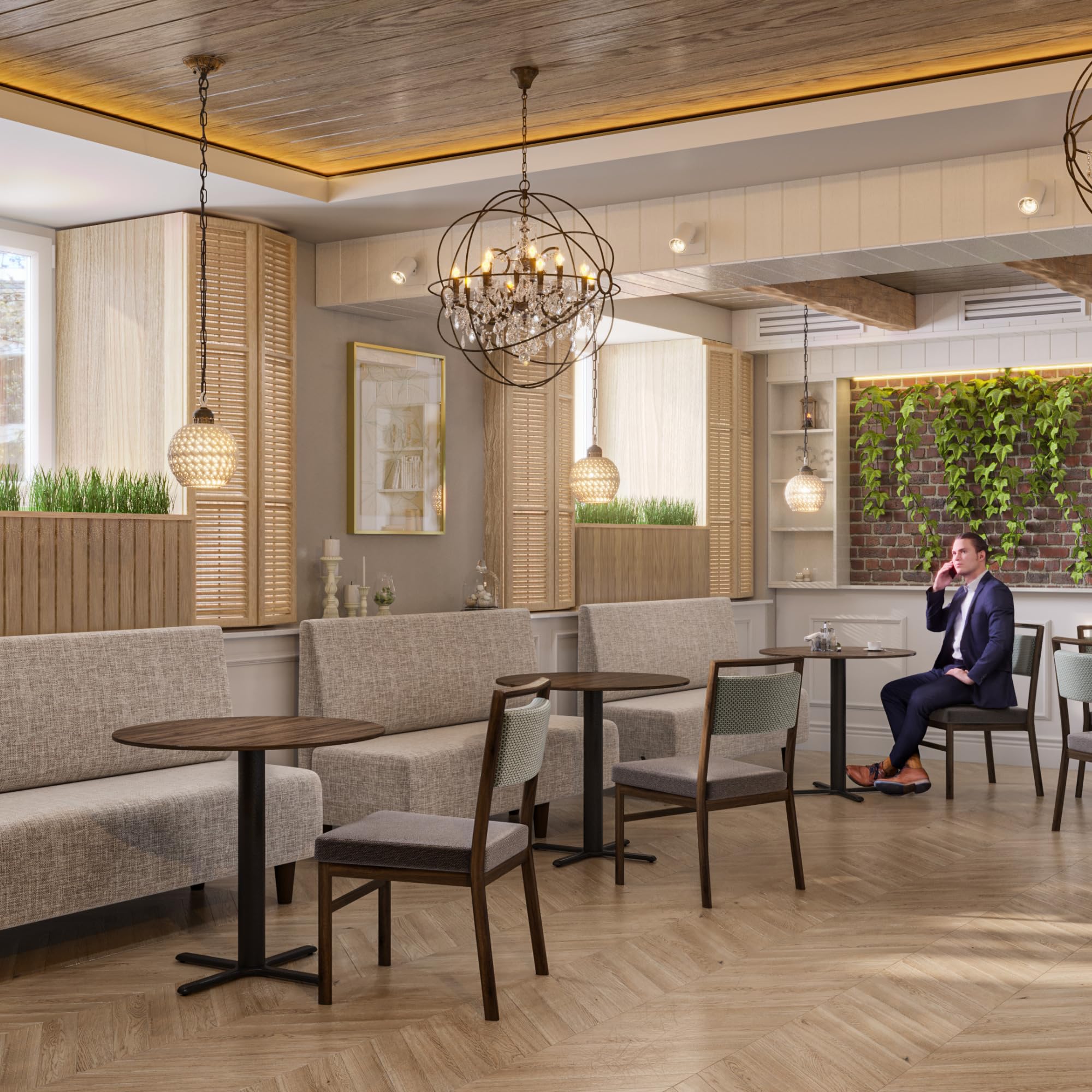 Snapklik.com : Thonet Dining Height Metal Restaurant Table Base ...