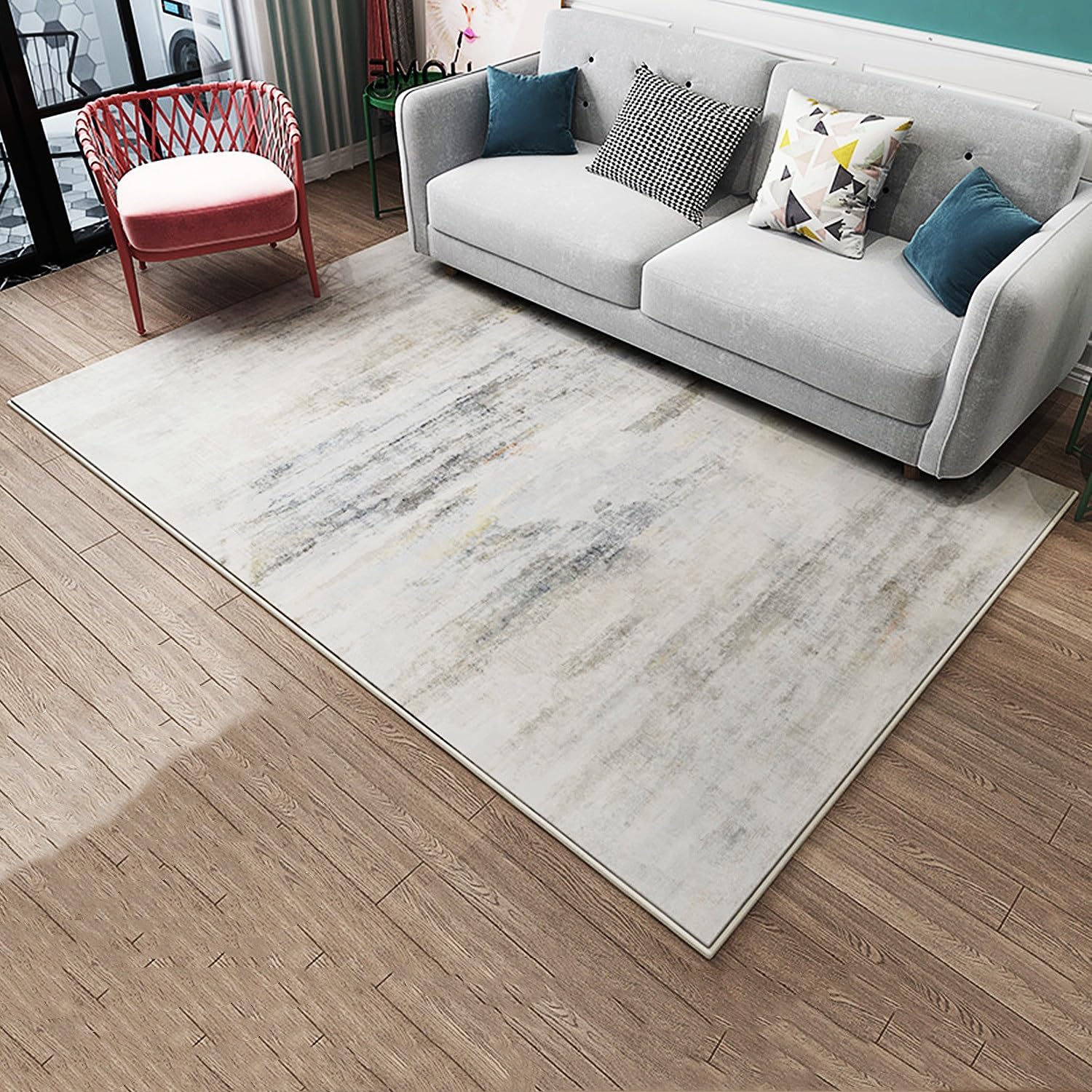 Amazon.com: Large Double-Layer Heated Area Rug, Removable & Washable ...