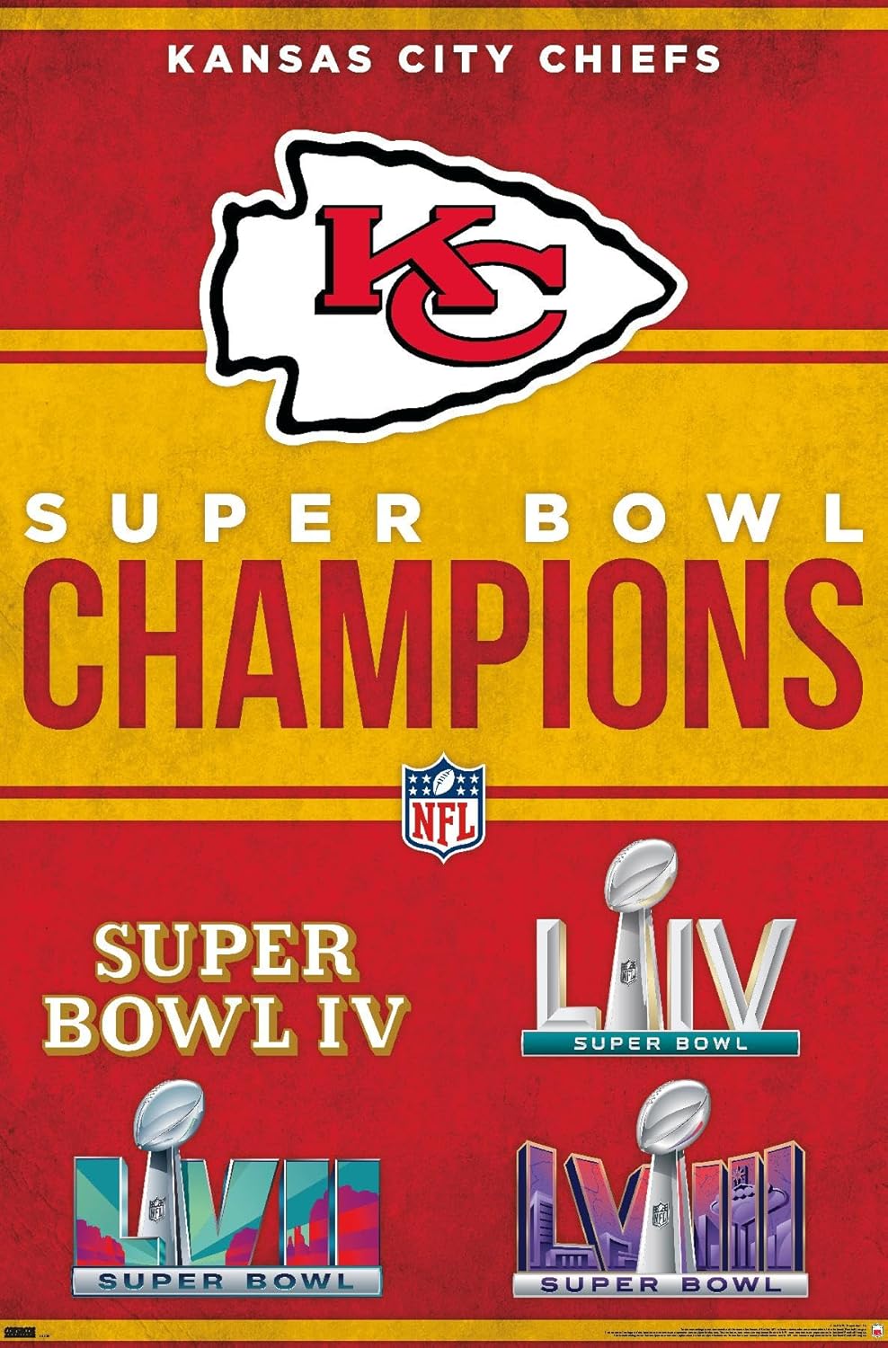 Amazon.com: Trends International NFL Kansas City Chiefs - Champions 24 ...