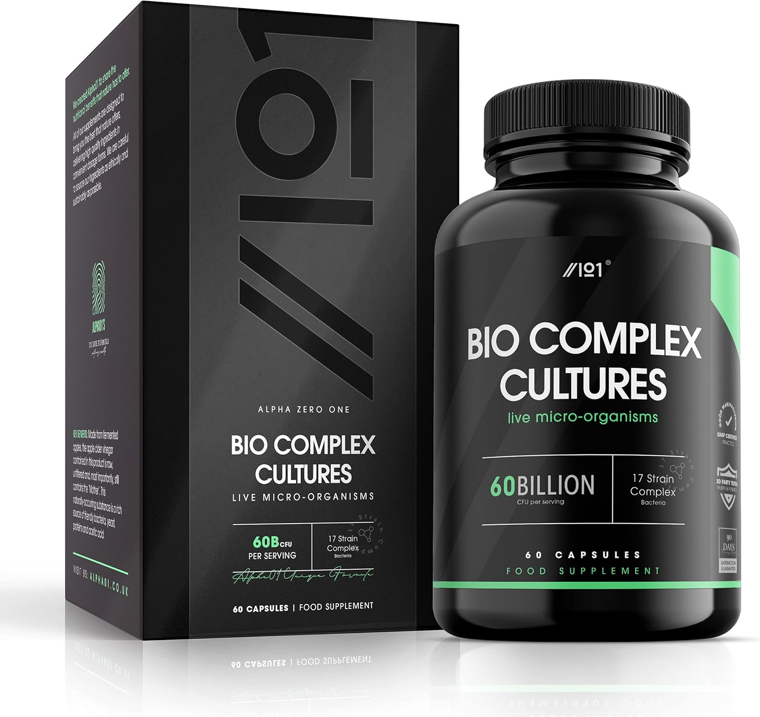 Amazon.com: Bio Complex Probiotic Cultures - 40 Billion CFU - 15 Strain ...