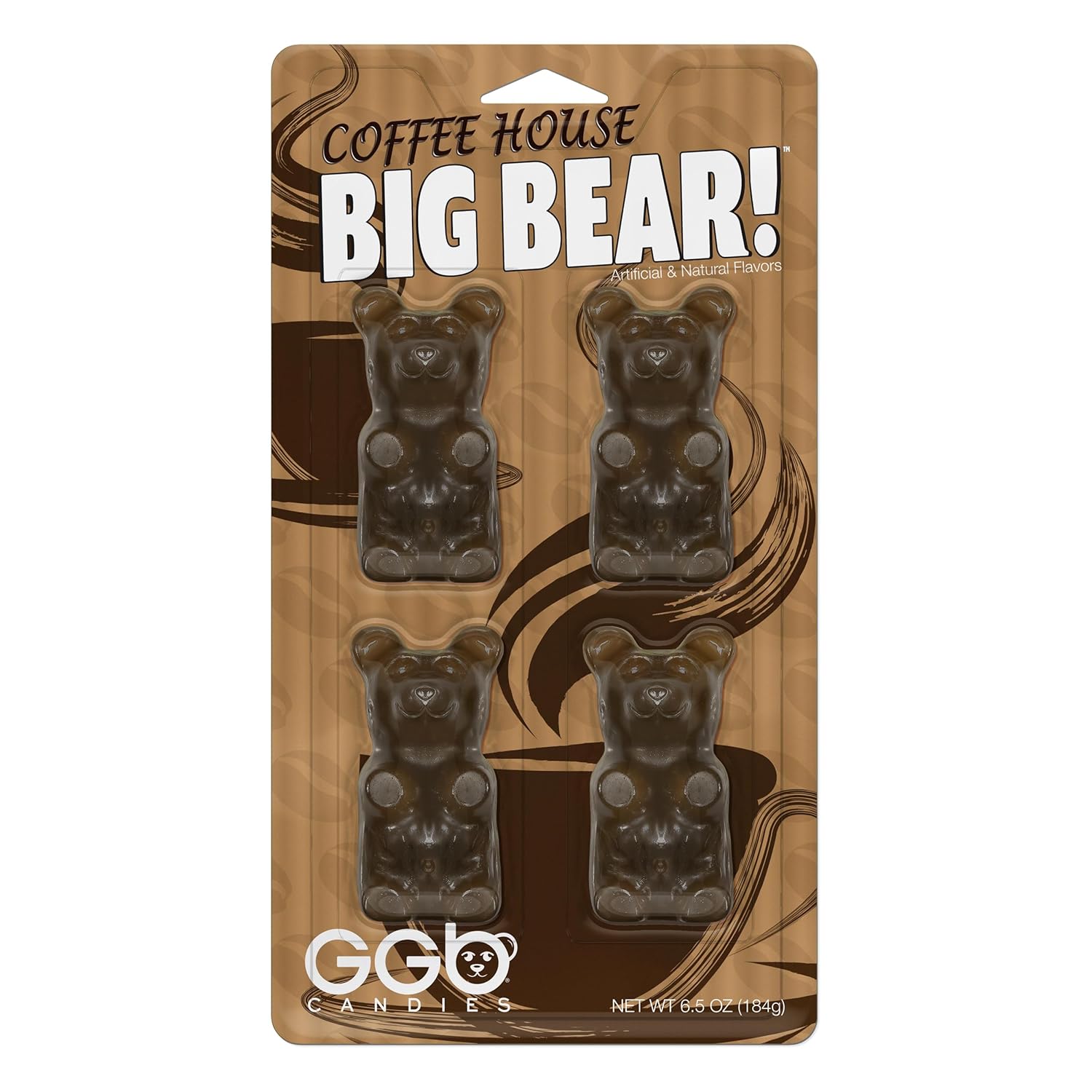 Amazon.com : Big Bear!™ - 4 Pack of Coffee House Gummy Bears from GGB ...
