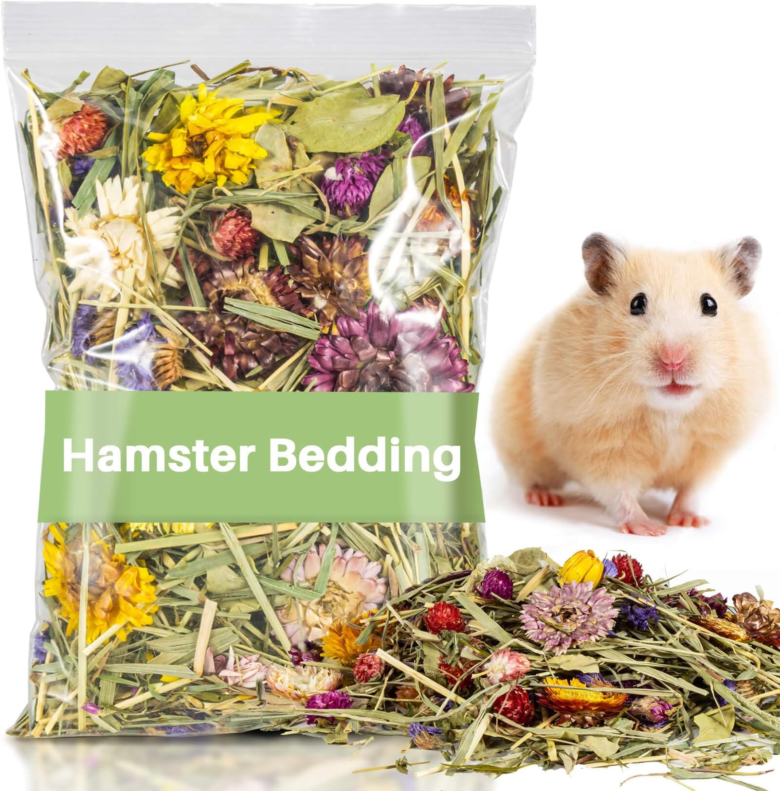 Amazon.com : Sukh 150G Hamster Bedding - Hamster Flowers & Herbs ...
