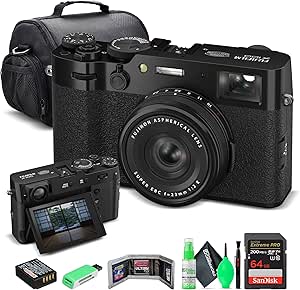 Amazon.com : FUJIFILM X100VI Digital Camera (Black) (16821913) + 64GB Card + Card Reader ...