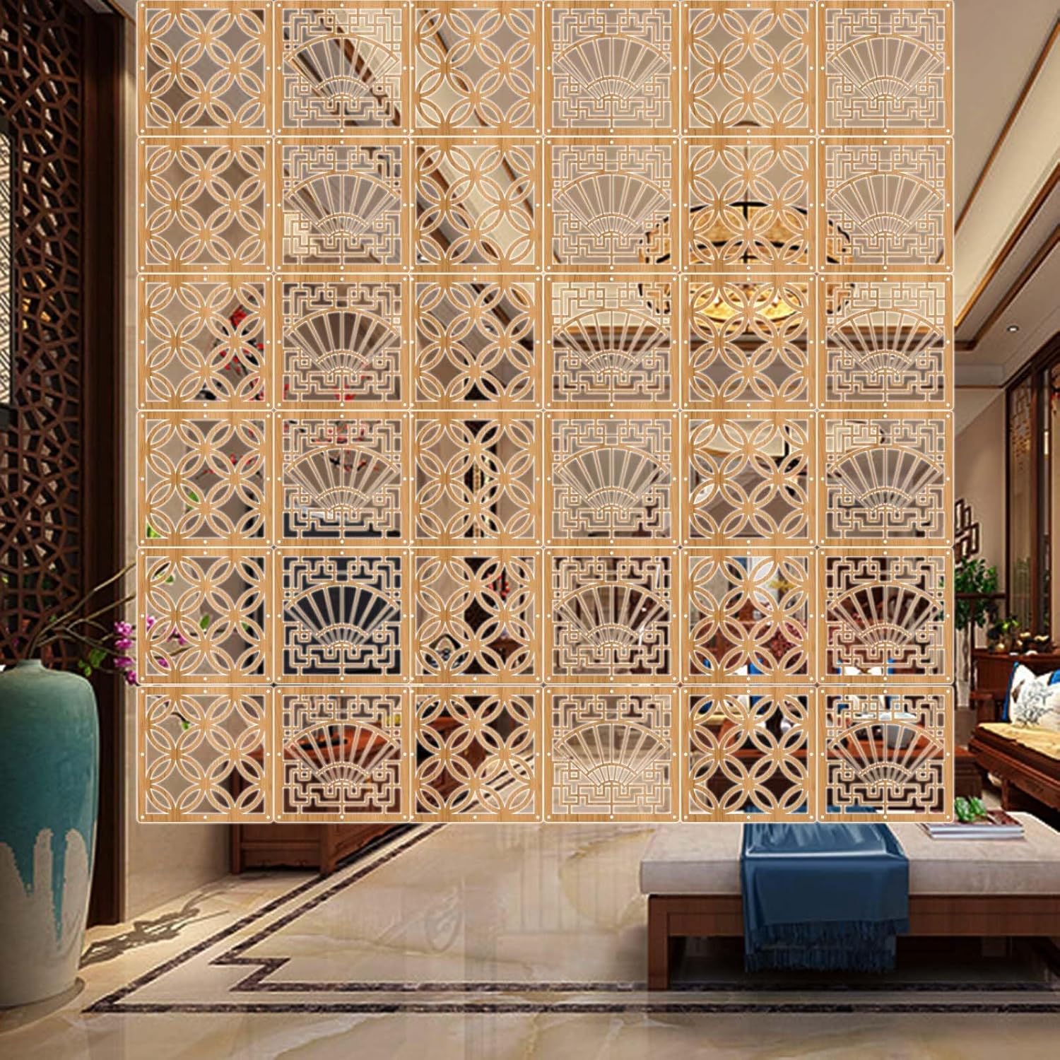 Amazon.com - Screen partition Room Divider Home Decoration Hanging Room ...