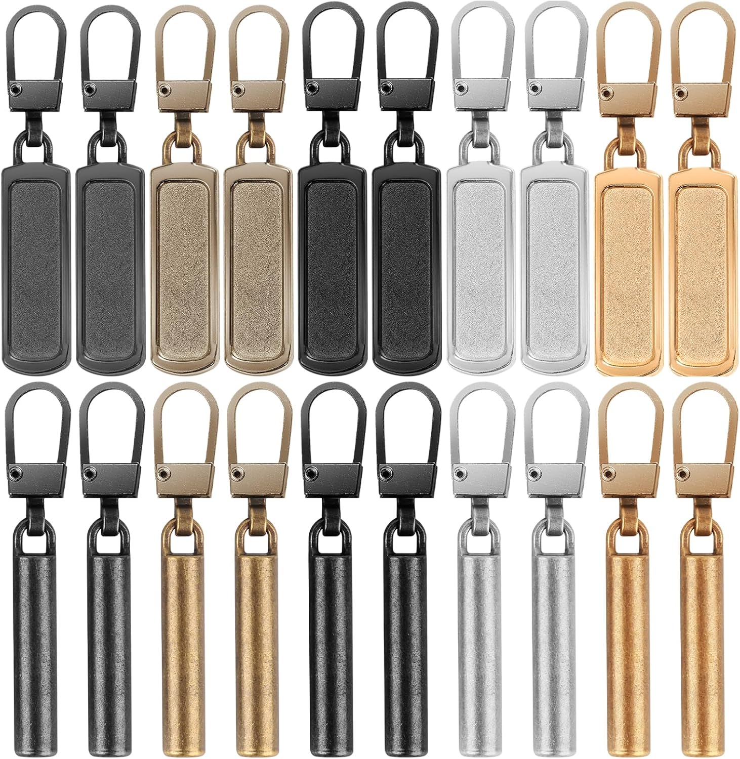 Amazon.com: 20pcs Zipper Pull Replacement, Zipper Pullers Detachable ...