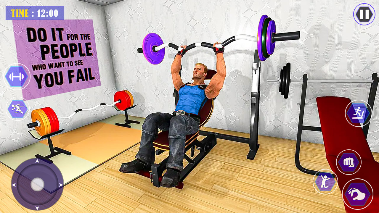 Gym Simulator Fitness Boy Ultimate Body Building Games: Virtual Body ...