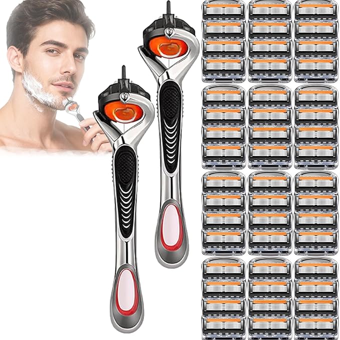 Amazon.com: 2026 New 48-Piece Men's/women Razor Blade Replacement Set ...