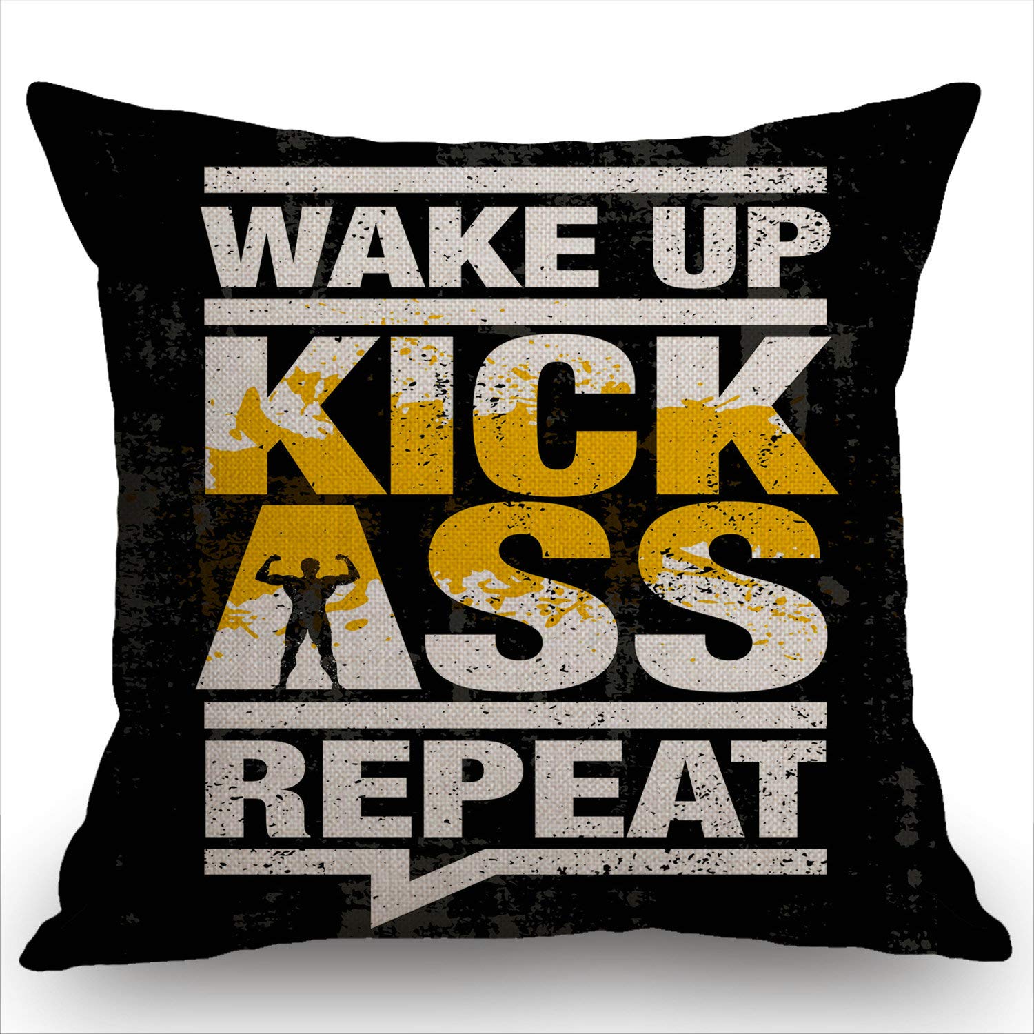 Amazon.com: Swono Fitness Gym Sport Workout Motivation Quote Throw ...