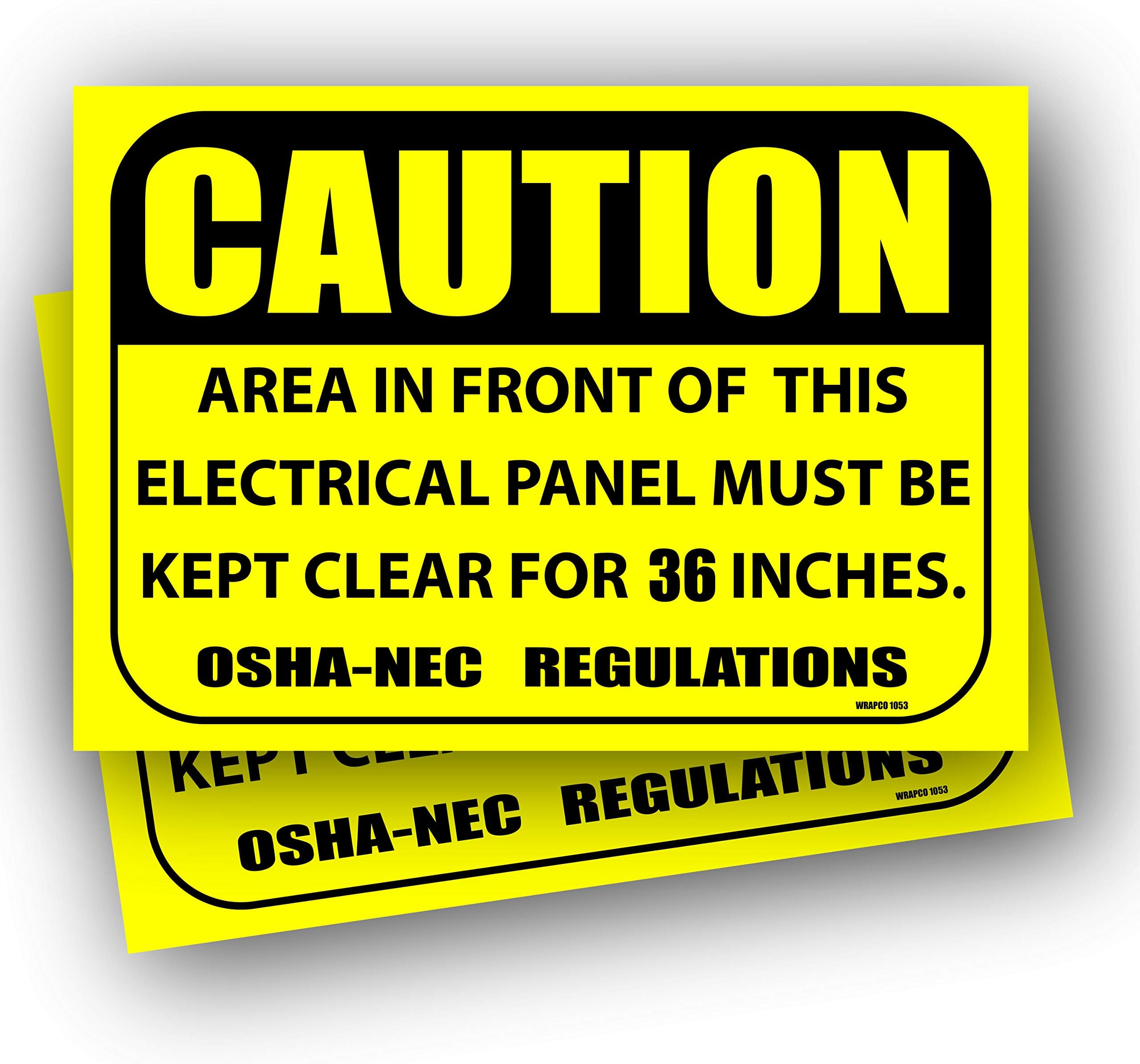 SmartSign - S-6198-EU-07 “Area In Front Of Electrical Panel Must Be ...