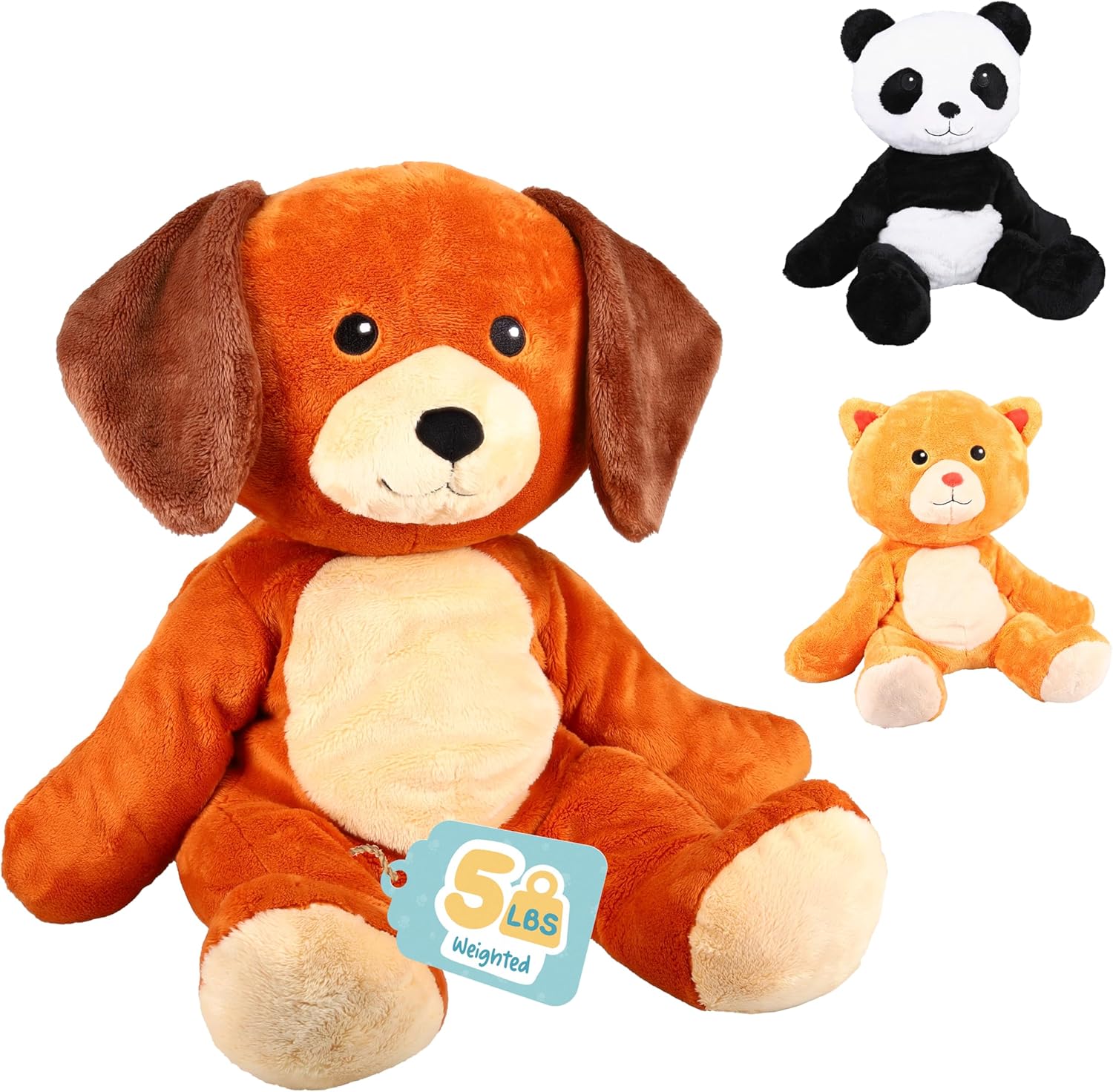 Amazon.com: infloatables Snuggle Squad - 5lb Dog - Weighted Stuffed ...