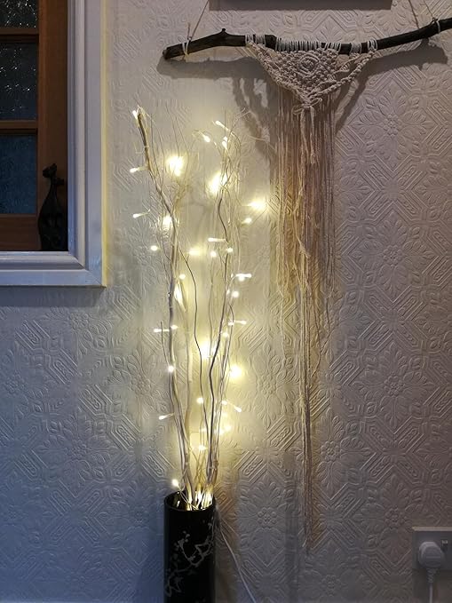 Loxton Lighting 50 LED Warm White Lights Twigs, Wood, 12 W [Energy ...