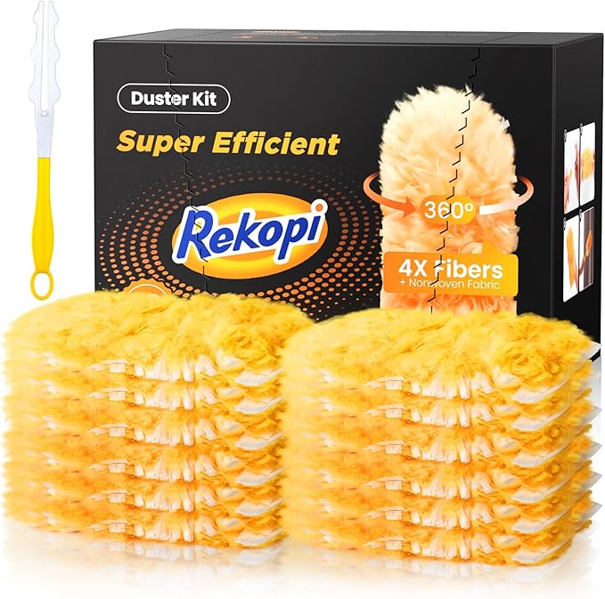Amazon.com: Super Efficient Duster Kit with 12 Duster Refills & 1 ...