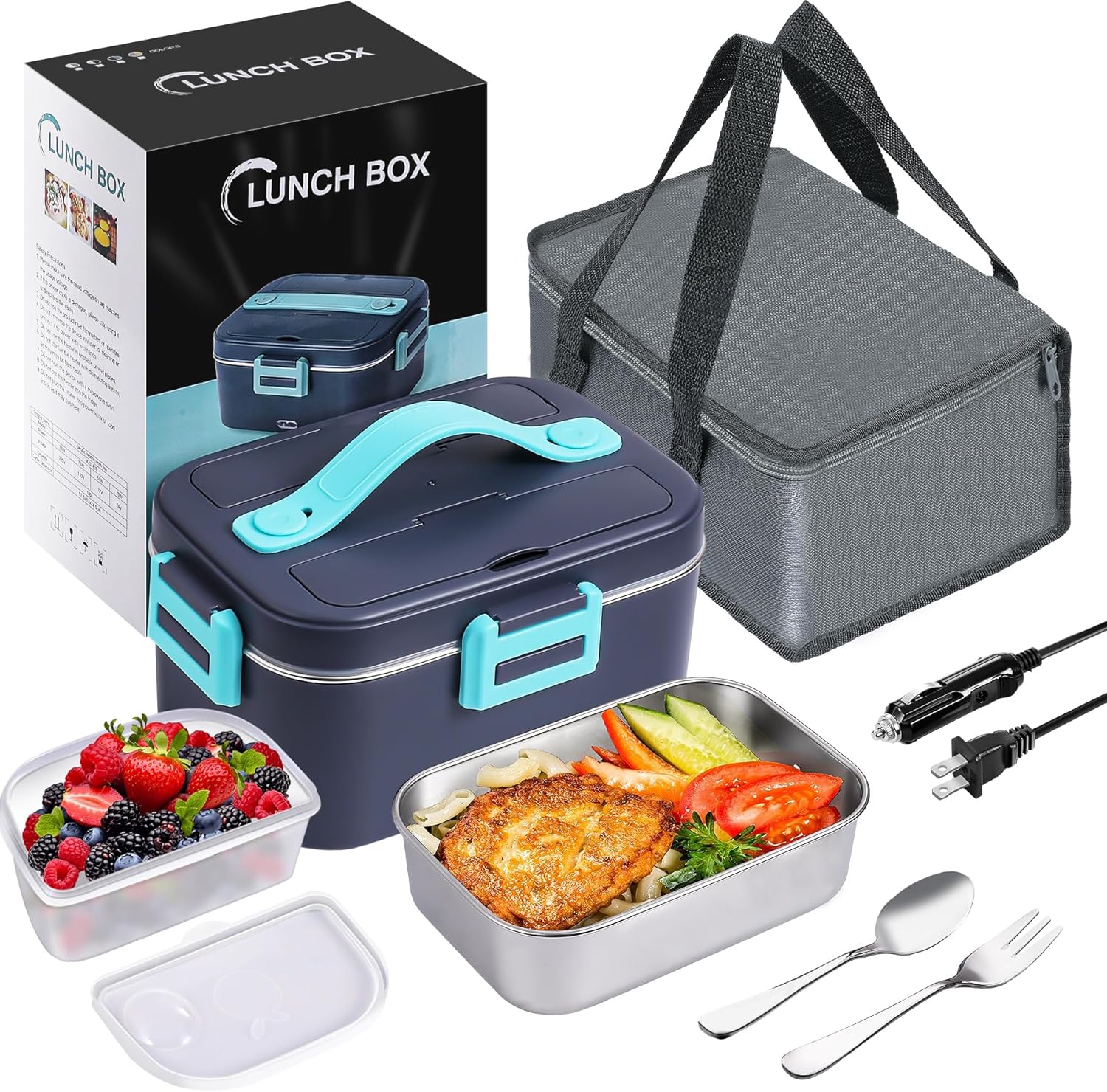 Amazon.com: Electric Lunch Box, Heated Lunch Box Electric Lunch Box ...