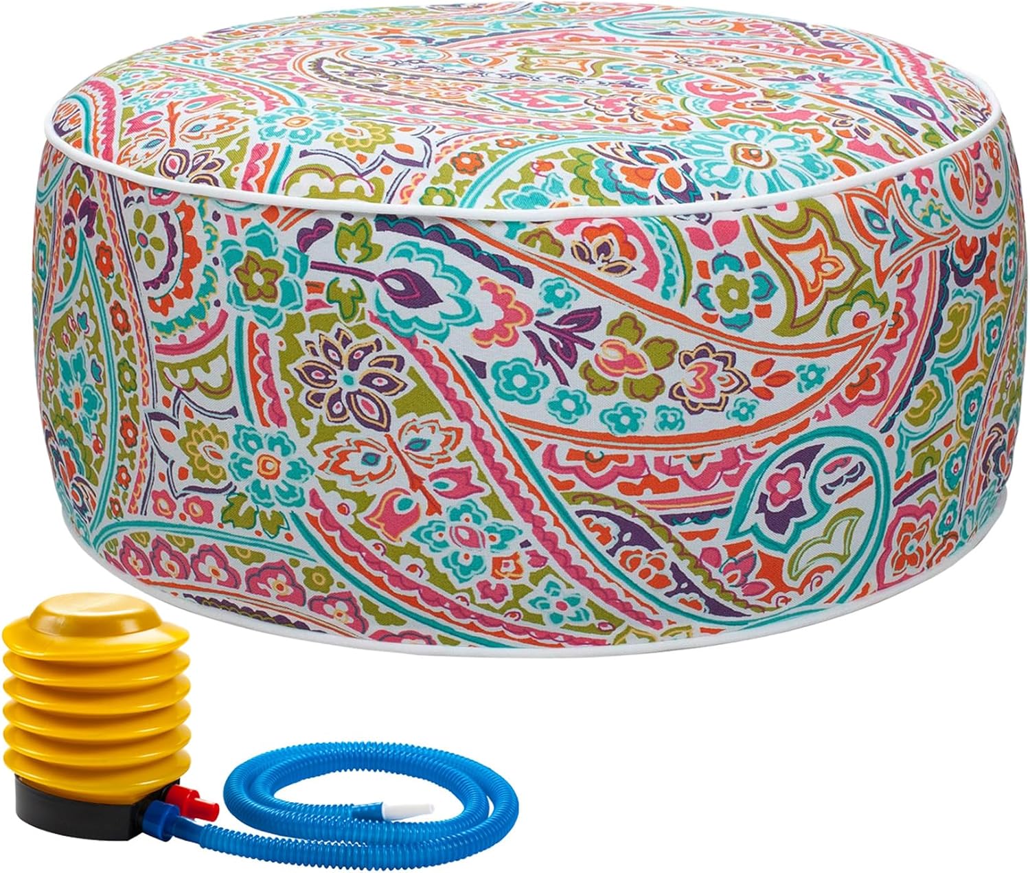 Amazon.com : FUNHOME Inflatable Stool Ottoman Footrest with Handle, All ...