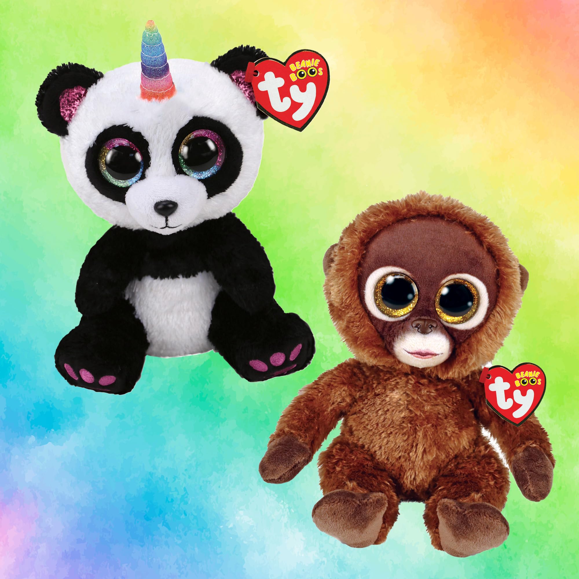 TY Paris & Chessie Beanie Boo Regular Multipack – Squishy Beanie Baby ...