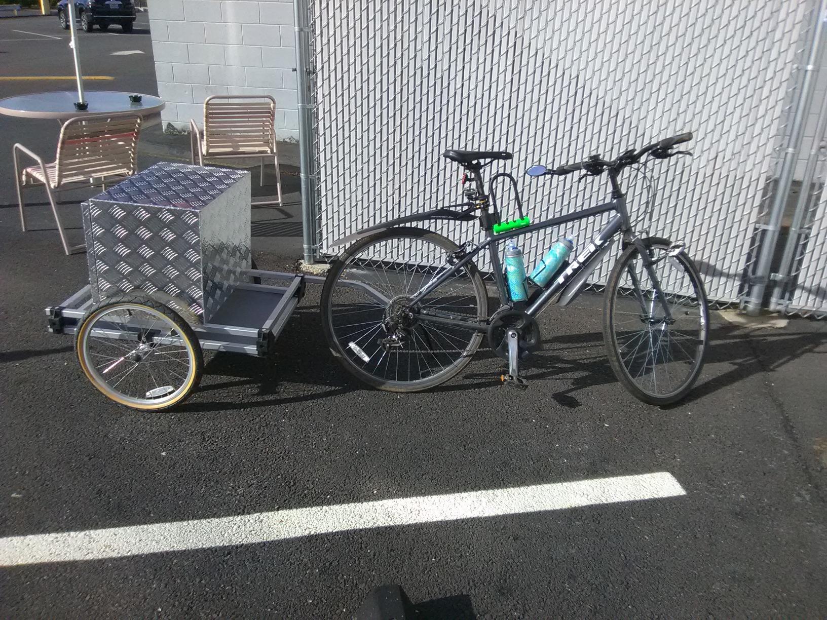 $11/mo - Finance WIKE Heavy Duty Aluminum Flatbed Bike Trailer: Inside ...