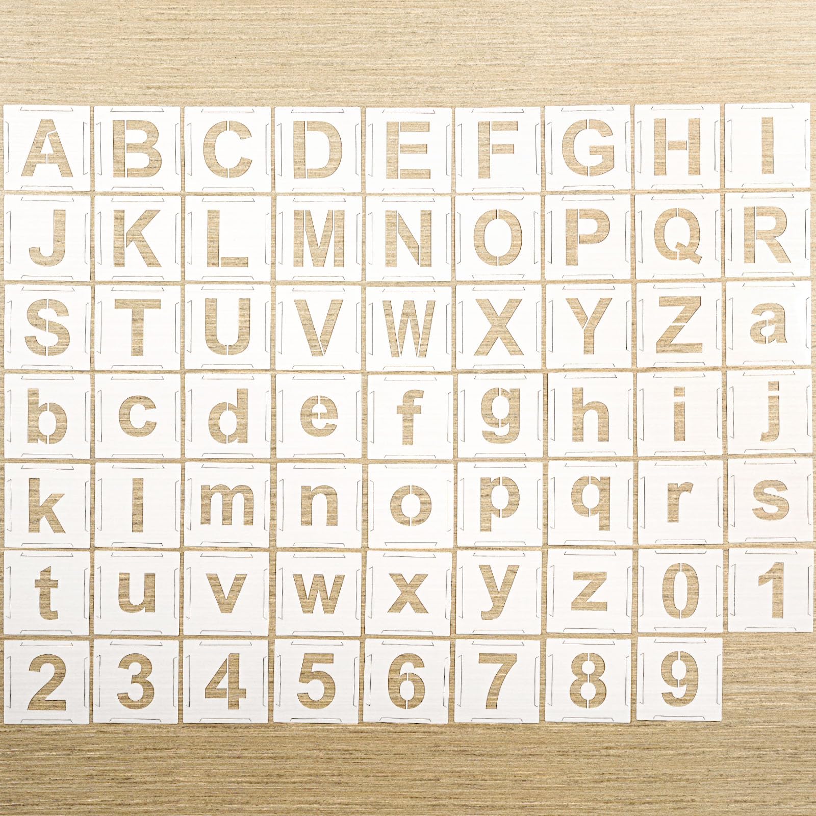 Amazon.com : 2 Inch Alphabet Letter Numbers Stencils, 62Pcs Reusable ...