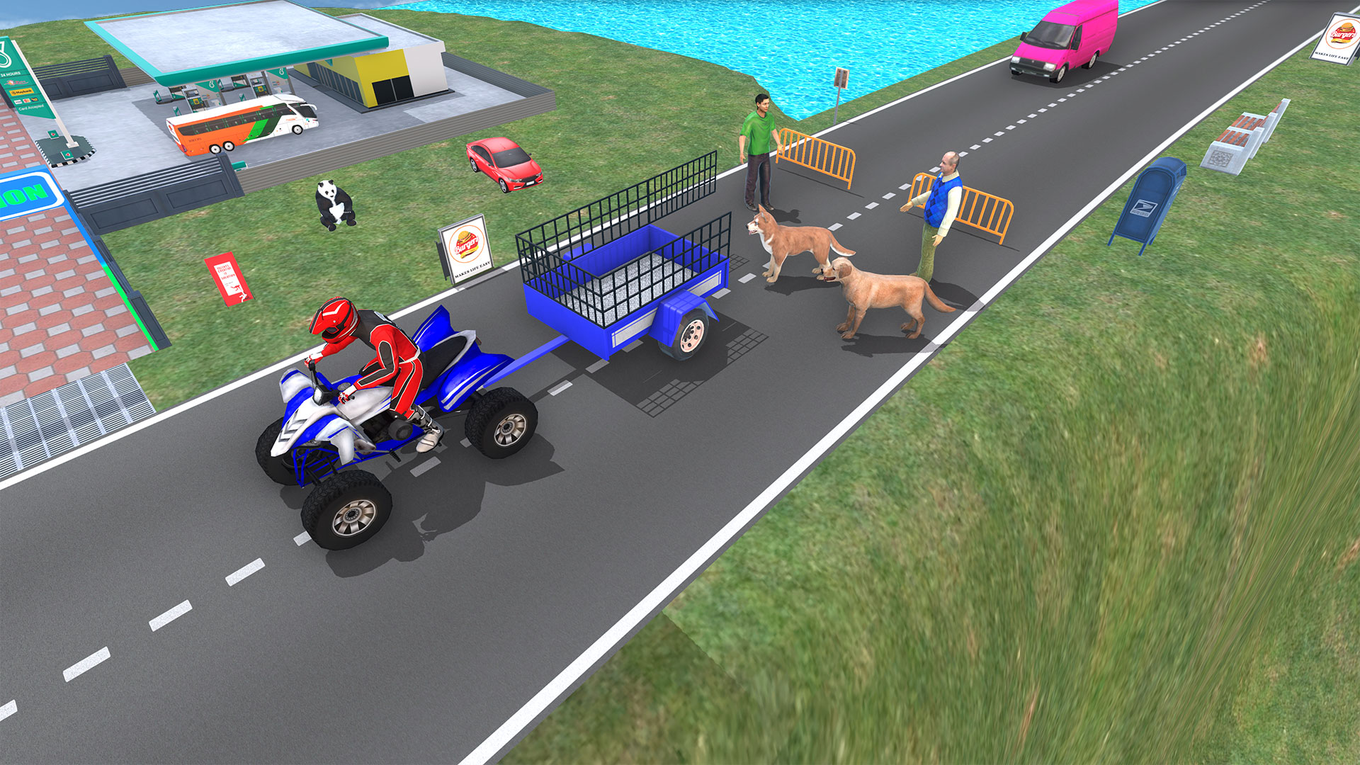 Wild Zoo Pet Animal Transport Simulator Truck Driving Dog Transport ...