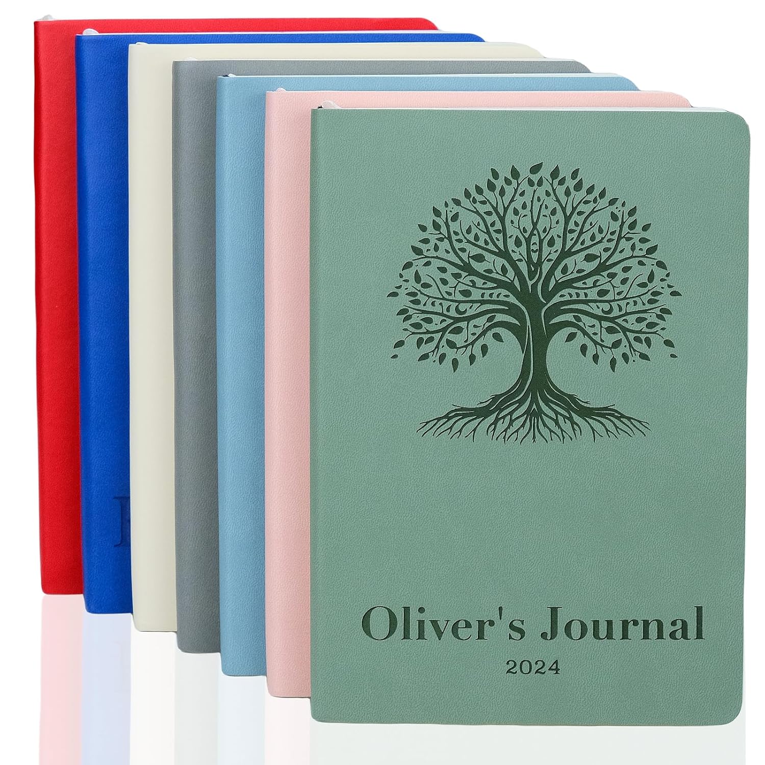 Amazon.com: Embellus Personalized Journal Notebook, Personal Leather ...