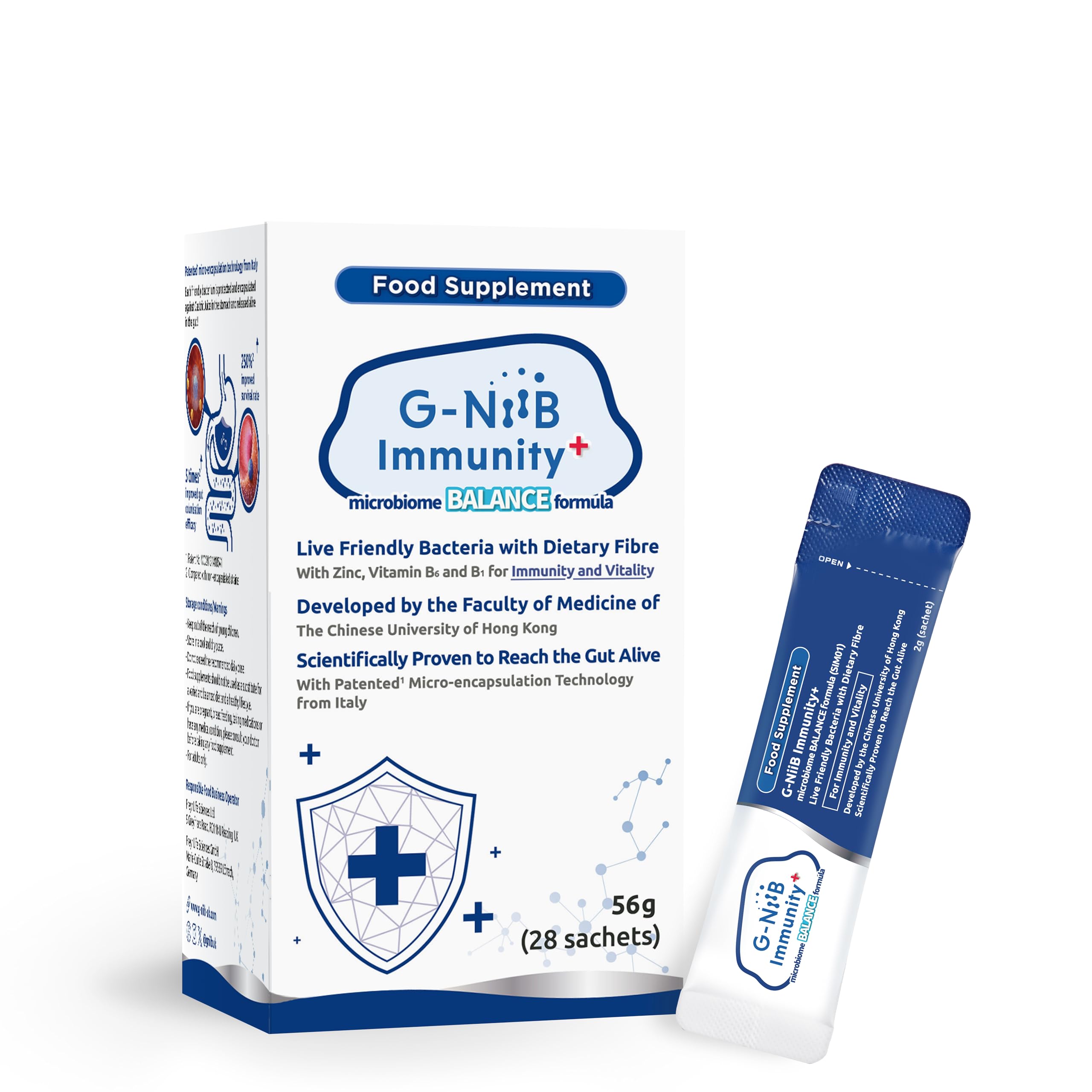 G-NiiB Immunity+ (SIM01) | Digestive Probiotics and Prebiotics with ...