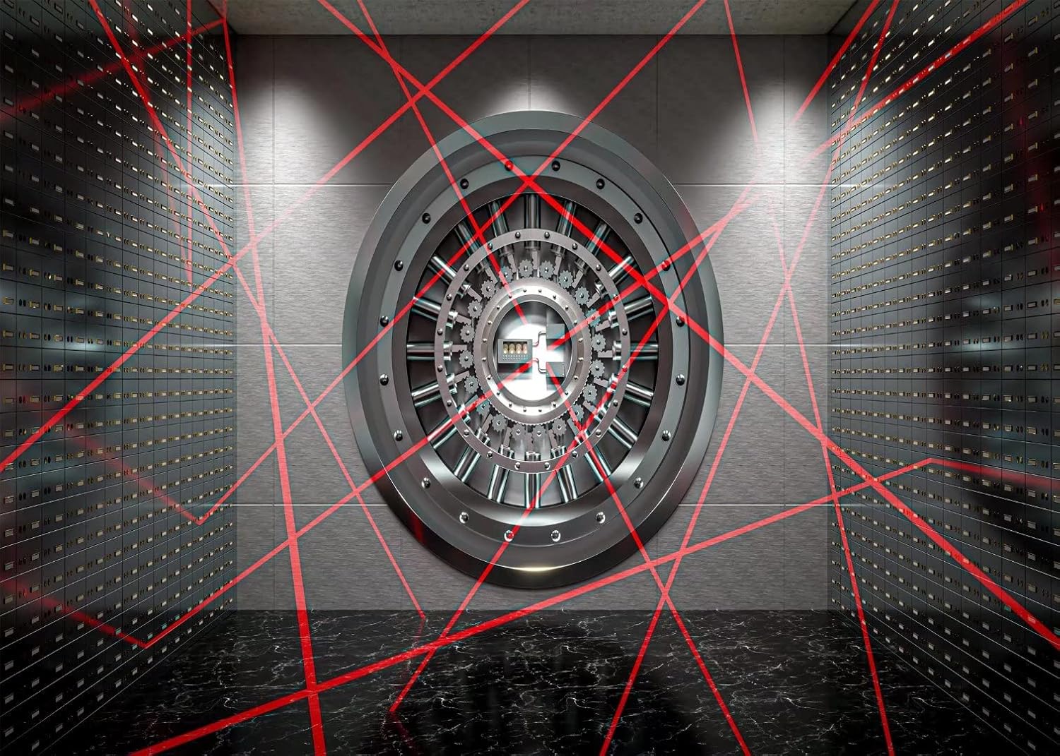 Amazon.com: BELECO 15x10ft Fabric Bank Vault Photography Backdrop ...
