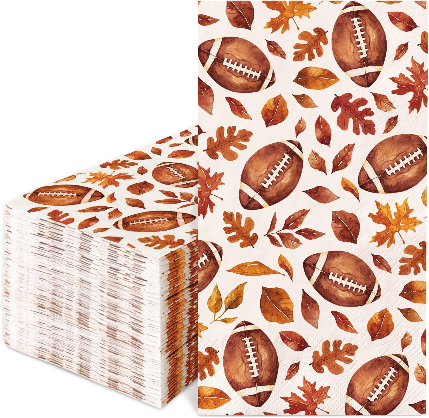 Amazon.com: JarThenaAMCS 100Pcs Fall Guest Napkins Autumn Maple Leaf ...