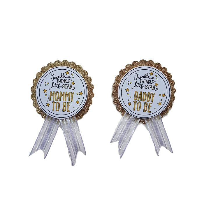 Buy Mommy to Be & Daddy to Be Pin Twinkle Little Star Baby Shower Pin ...