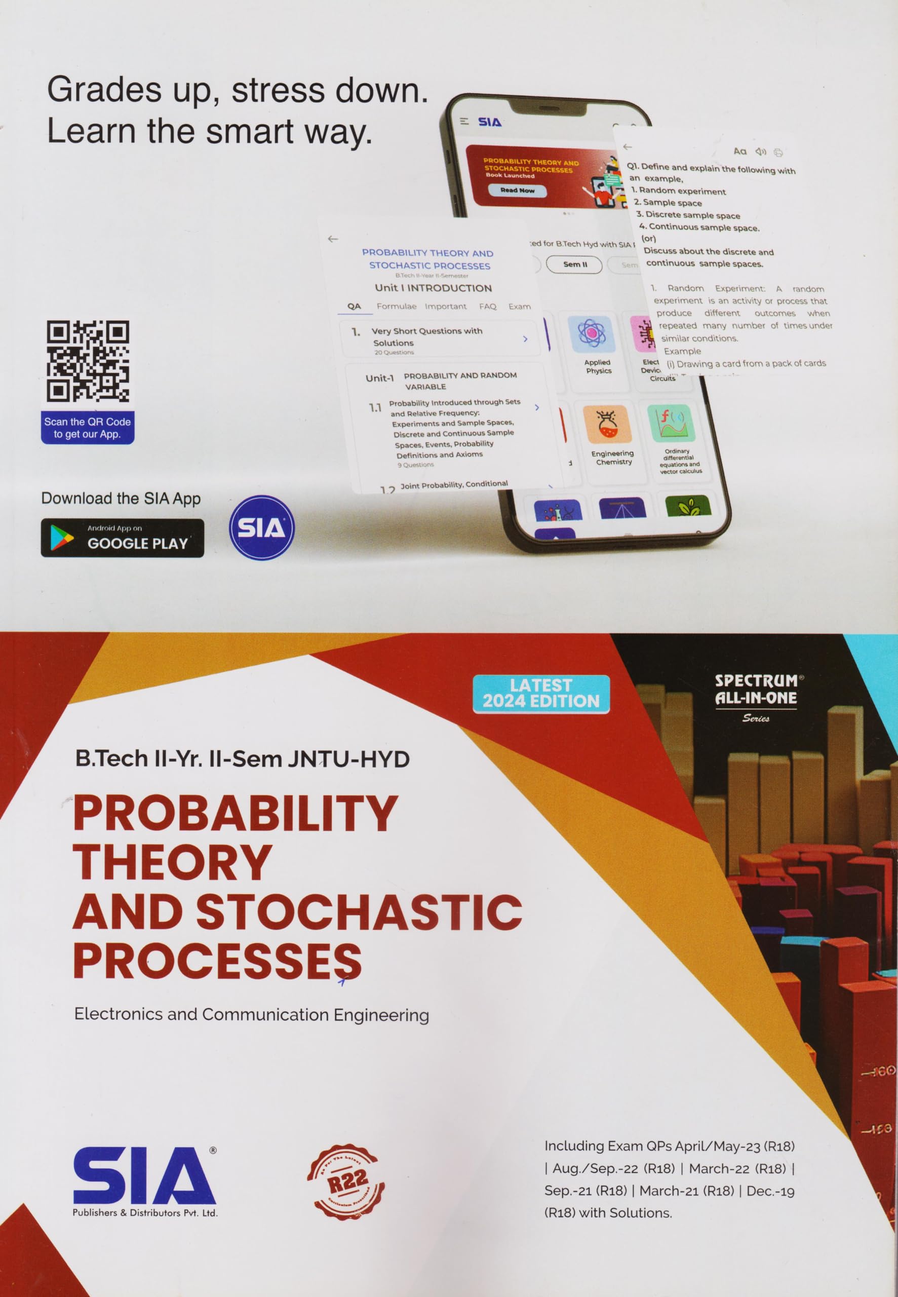 Buy B.Tech II-Year II-Sem (ECE JNTU-HYD) Probability Theory and Stochastic Processes (R22 ...