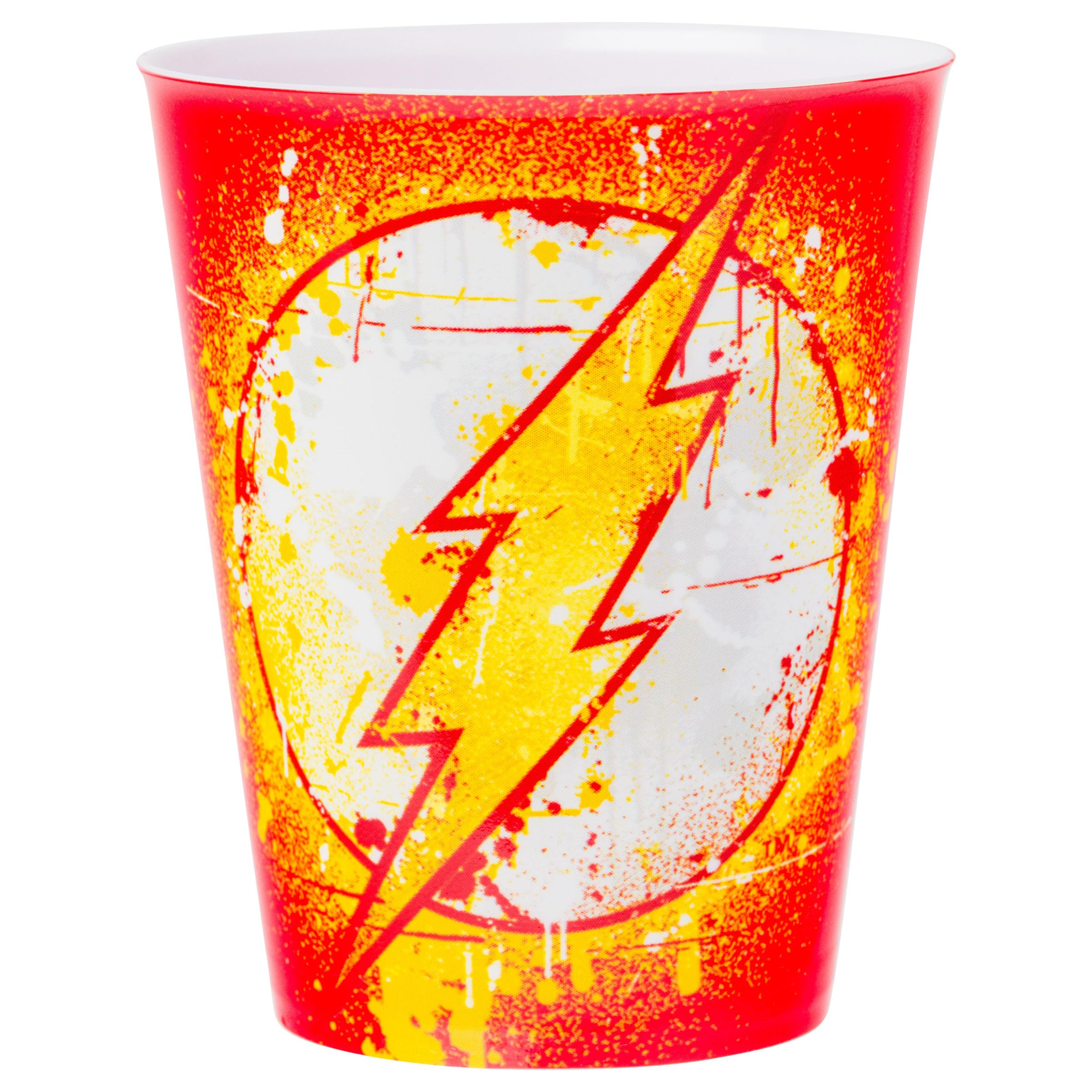 Snapklik.com : Silver Buffalo DC Splatter Paint Logo 4-Pack Plastic ...
