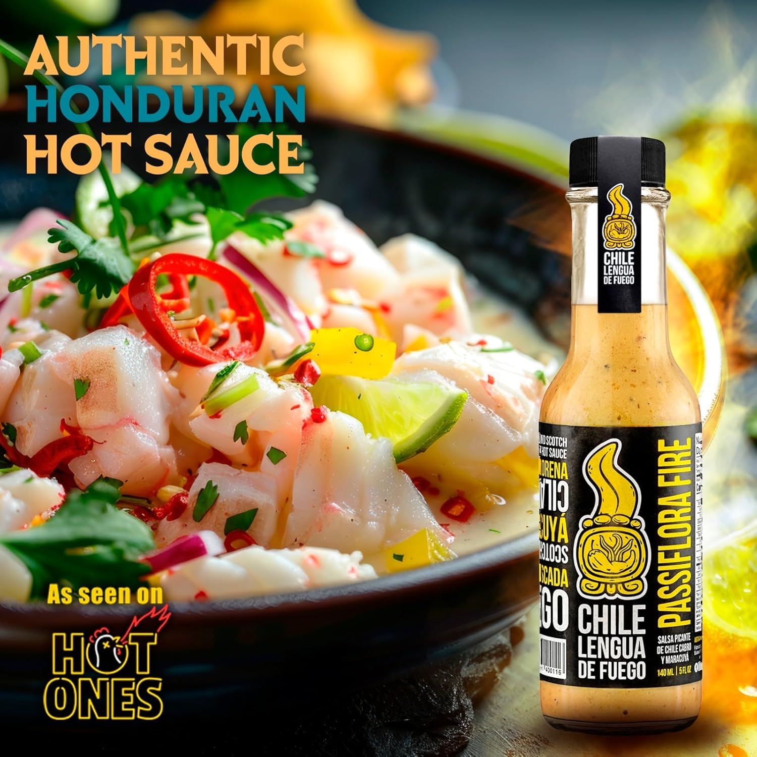 Salsa Picante Estela A-Humada Mezcla única de Chili Cabro y Jalapeño ...