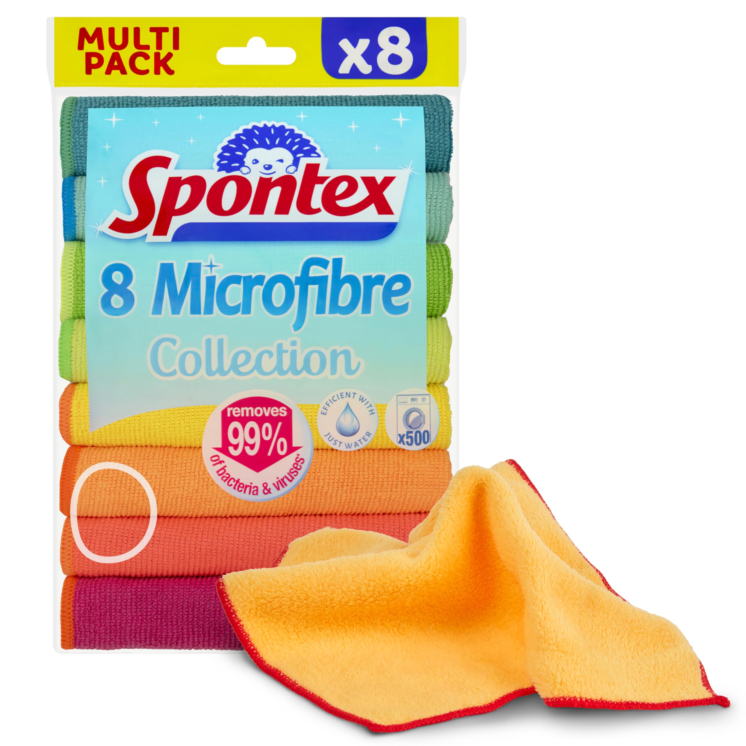 Spontex Microfibre Collection 8pk : Amazon.co.uk: Home & Kitchen