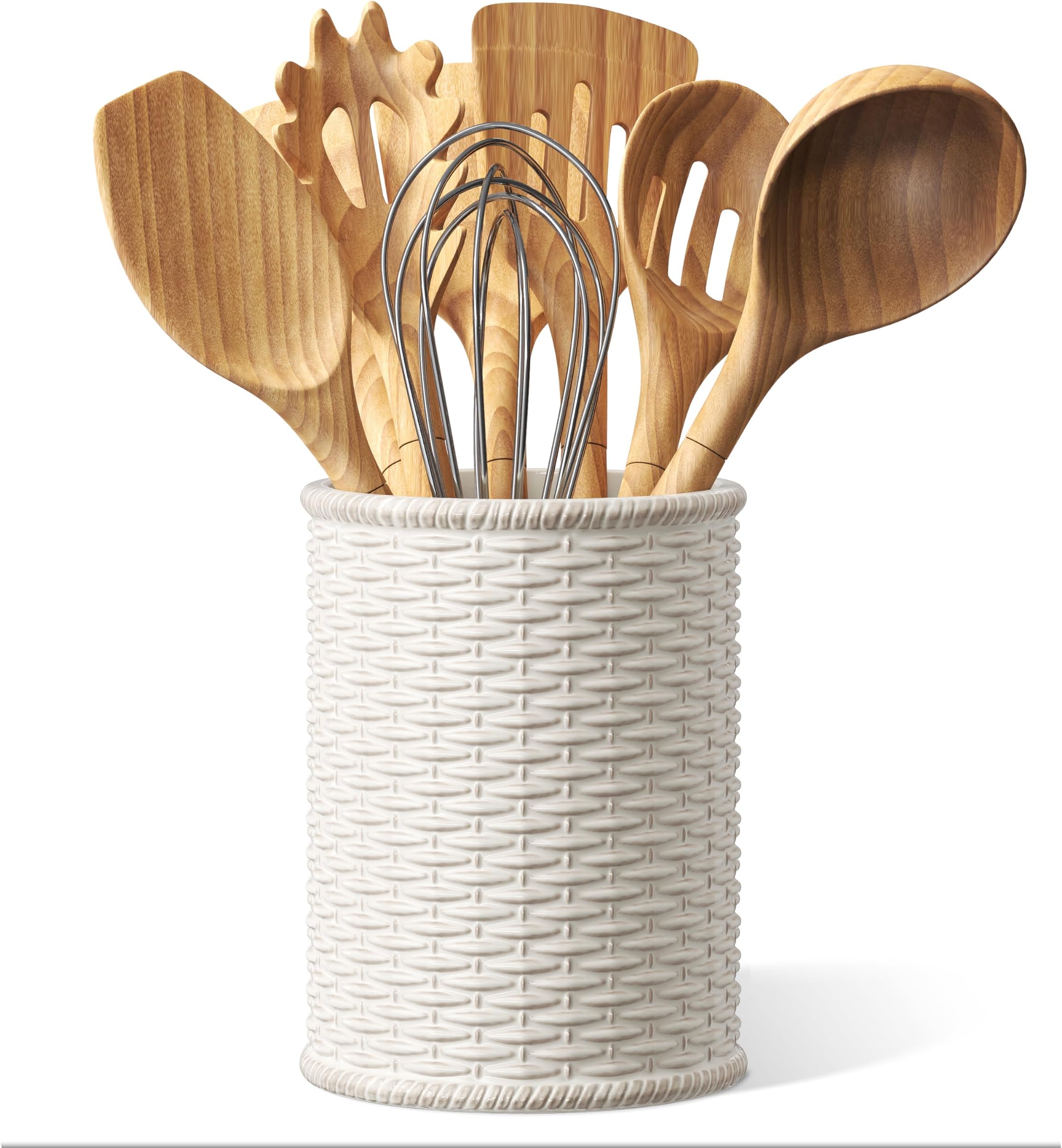 Amazon.com: getstar Utensil Holder, Large Kitchen Utensil Holder with ...