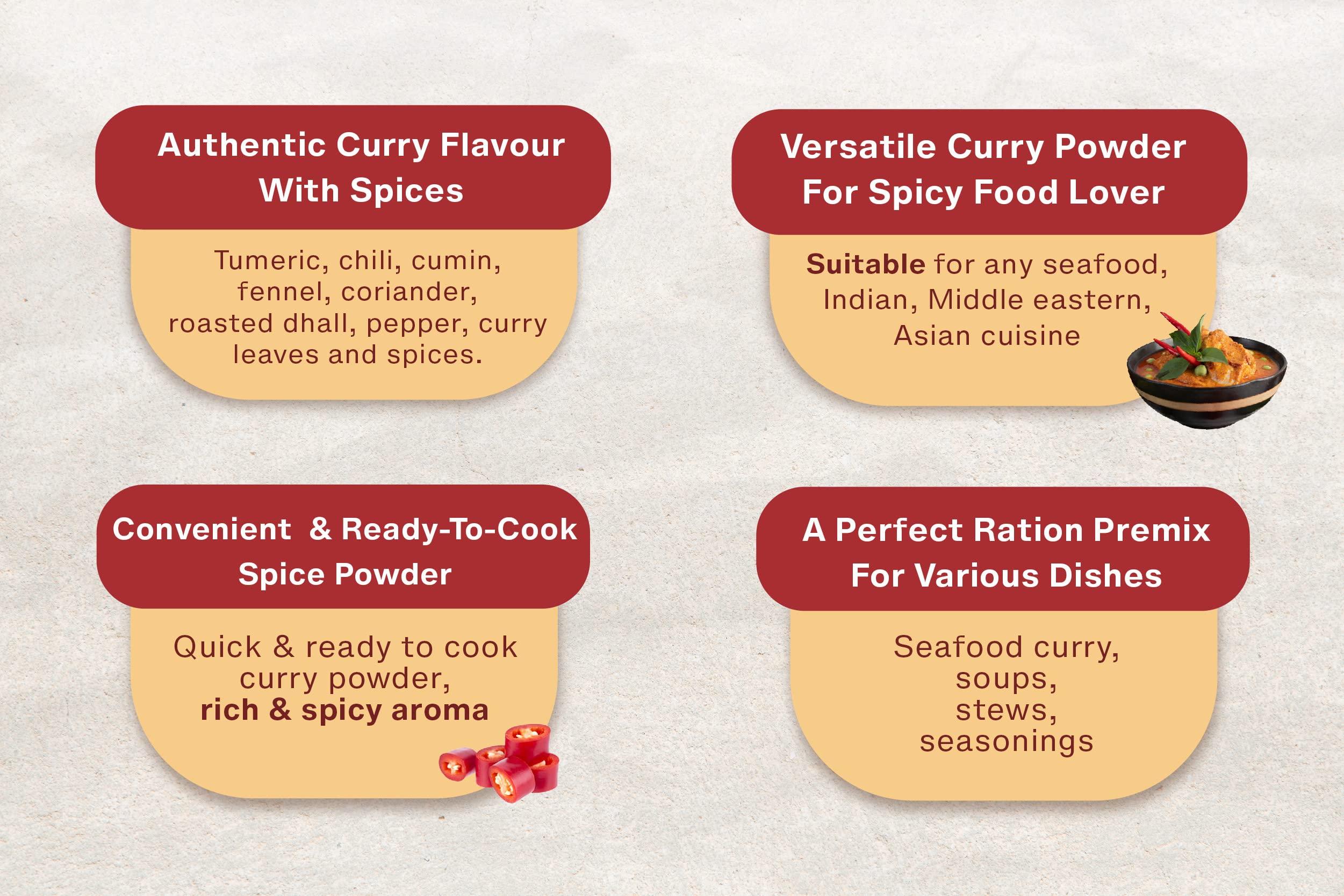 Snapklik.com : ARUN FISH & PRAWNS CURRY POWDER 200G
