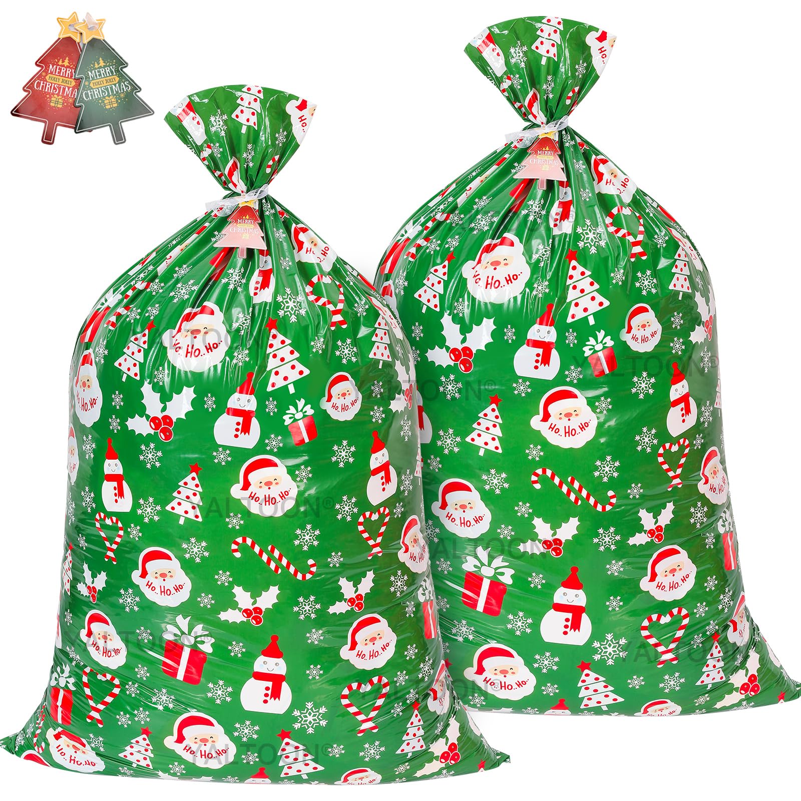 Amazon.com: Large Christmas Gift Bags, 2PCS 56"X 36" Jumbo Extra Large ...