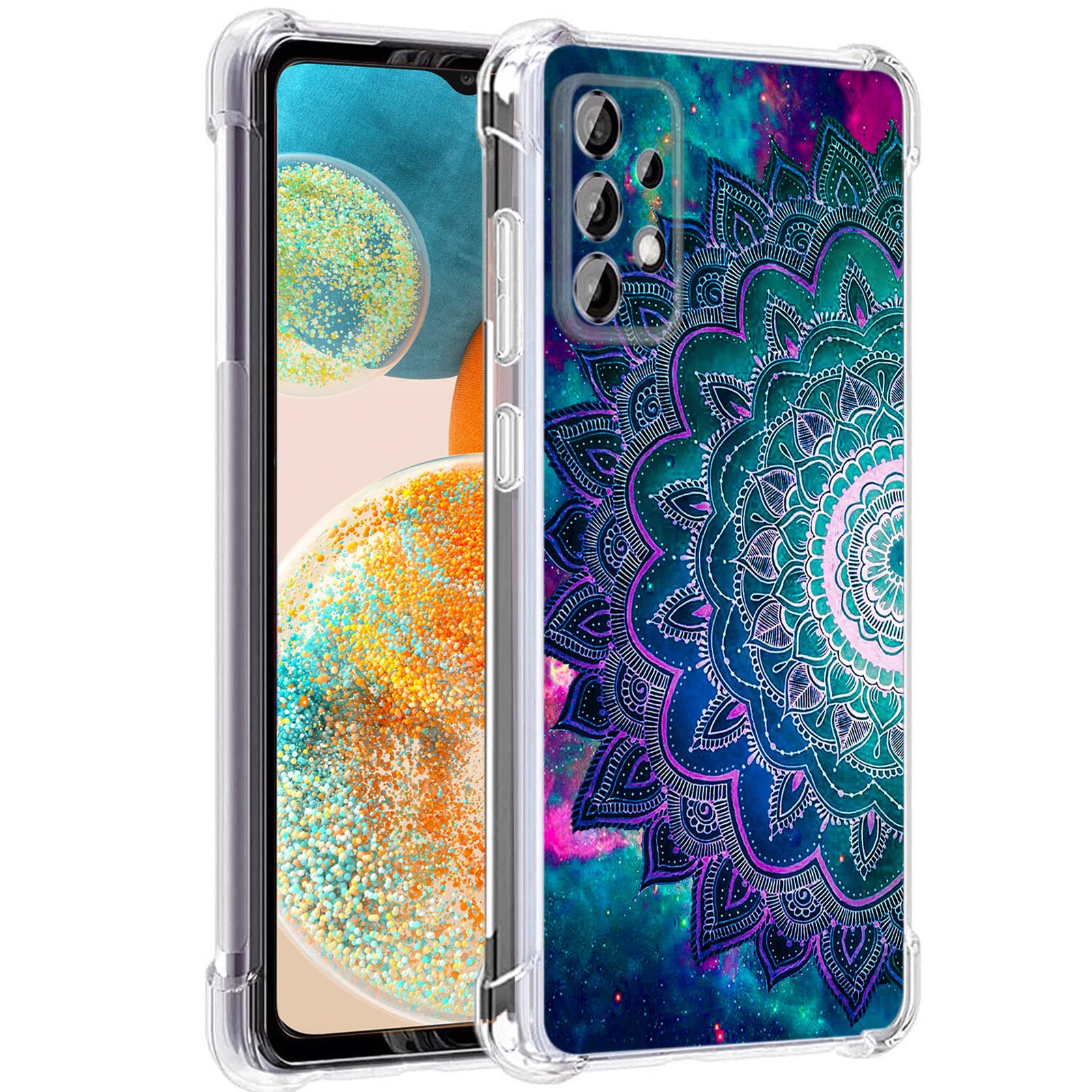 Amazon.com: Beaucov Galaxy A23 5G Case, Mandala Flower Space Drop ...