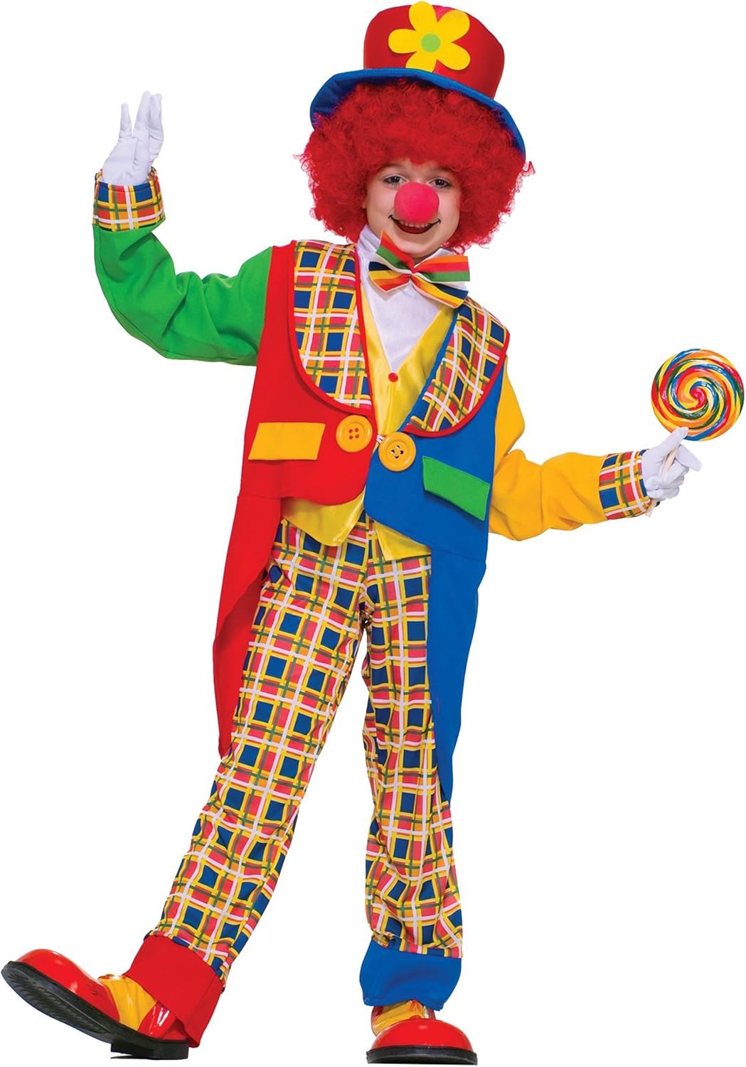 Amazon.com: Forum Novelties Clown On The Town Costume, Medium : Toys ...
