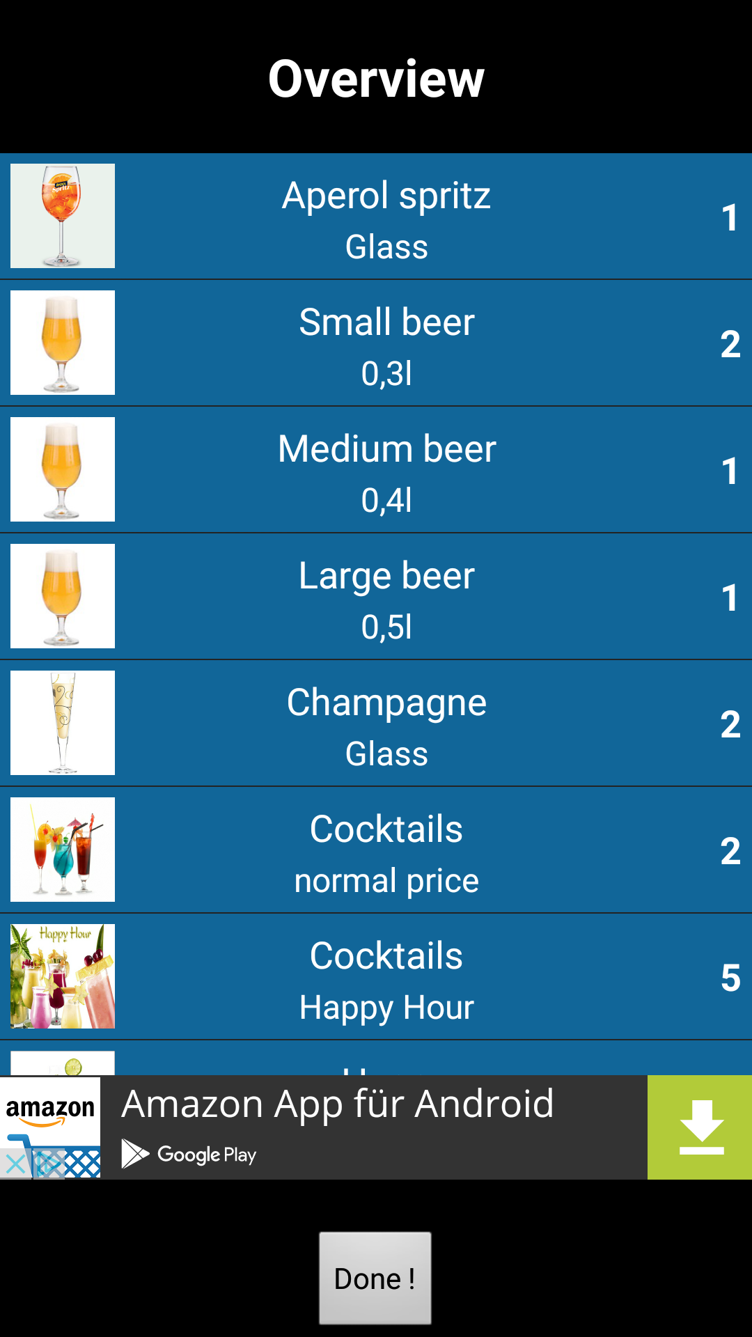 Drinks - counter - App on Amazon Appstore