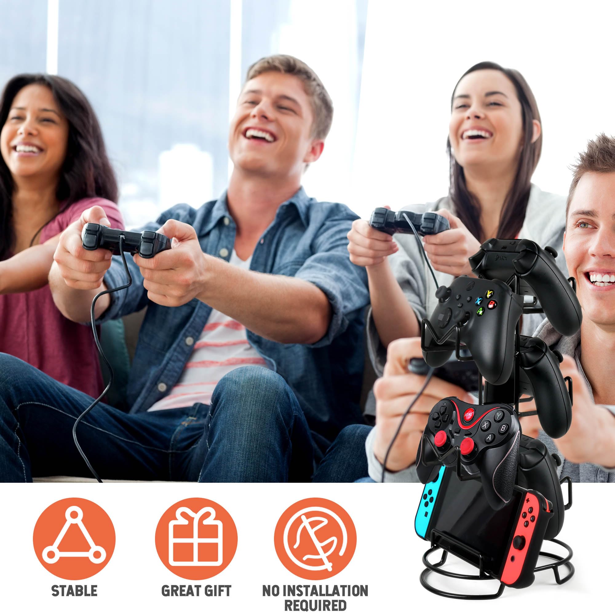 Snapklik.com : Alyoen 5 Tier Xbox Controller Stand, Game Holder