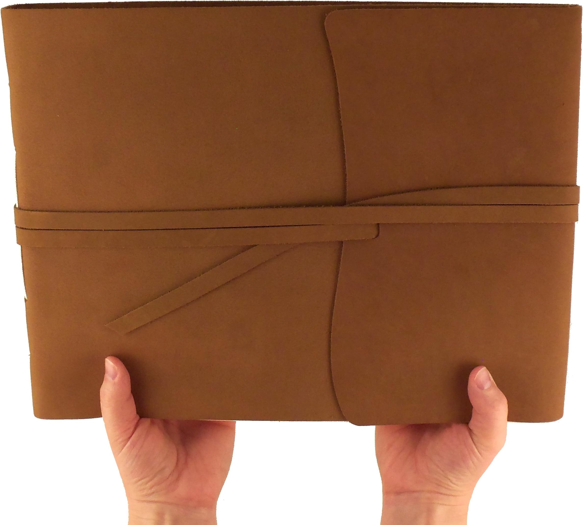 Amazon.com: Large Vintage Leather Photo Album with Black Pages ...