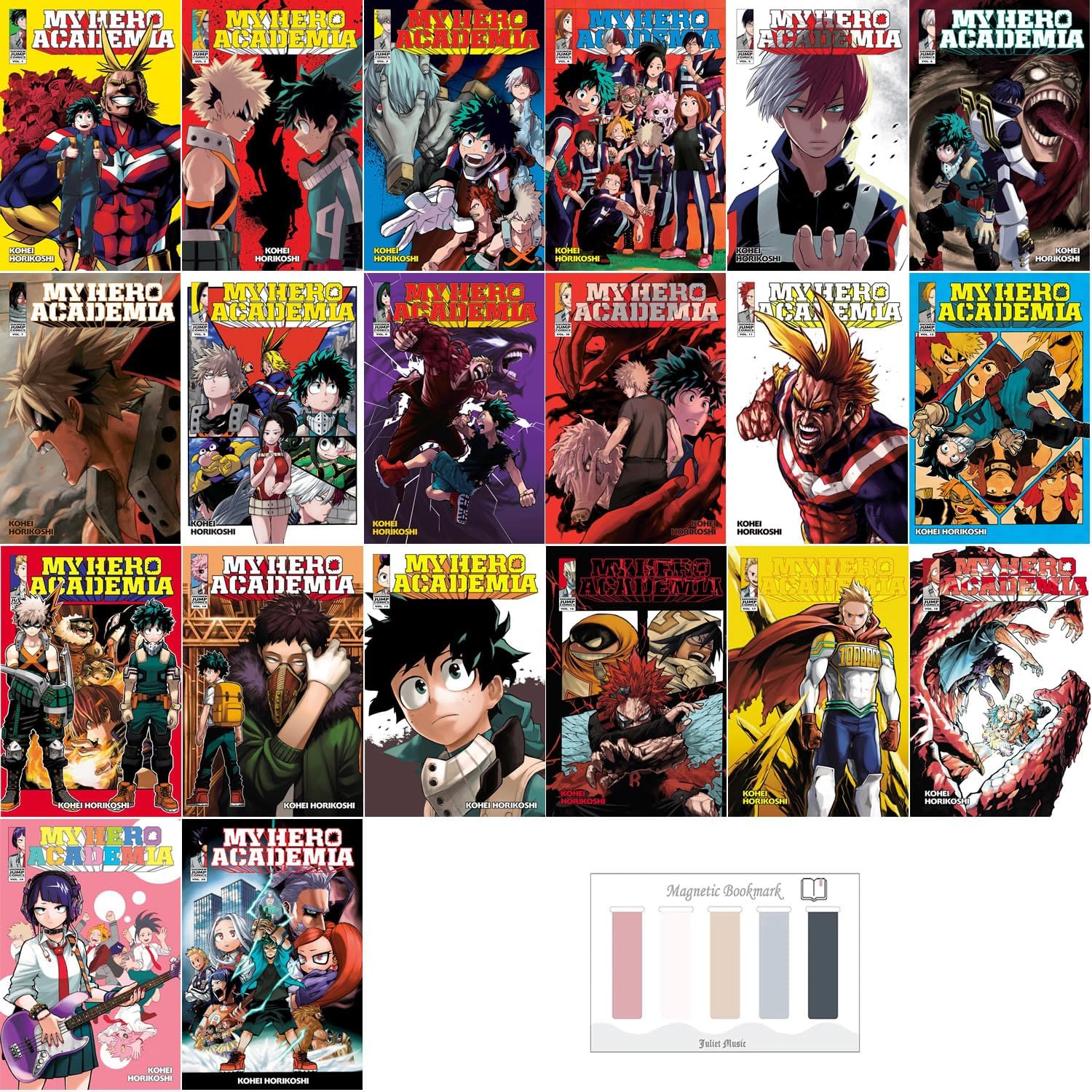 Amazon.com: My Hero Academia Manga 20 Books Volume 1-20 by Kohei ...