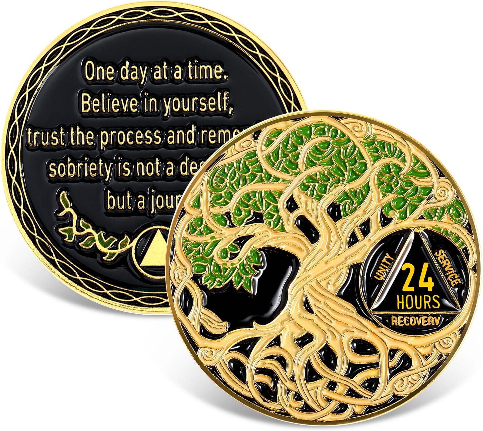 Amazon.com: Ferreve Sobriety Coin Recovery Anniversary Token Sobriety ...