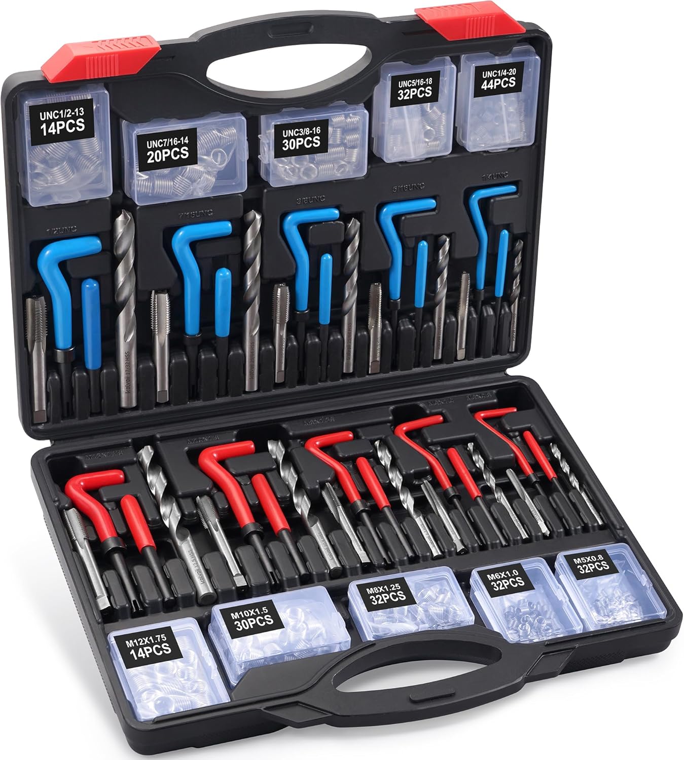Amazon.com: Kolvoii Helicoil Thread Repair Kit 320-Piece Metric SAE ...