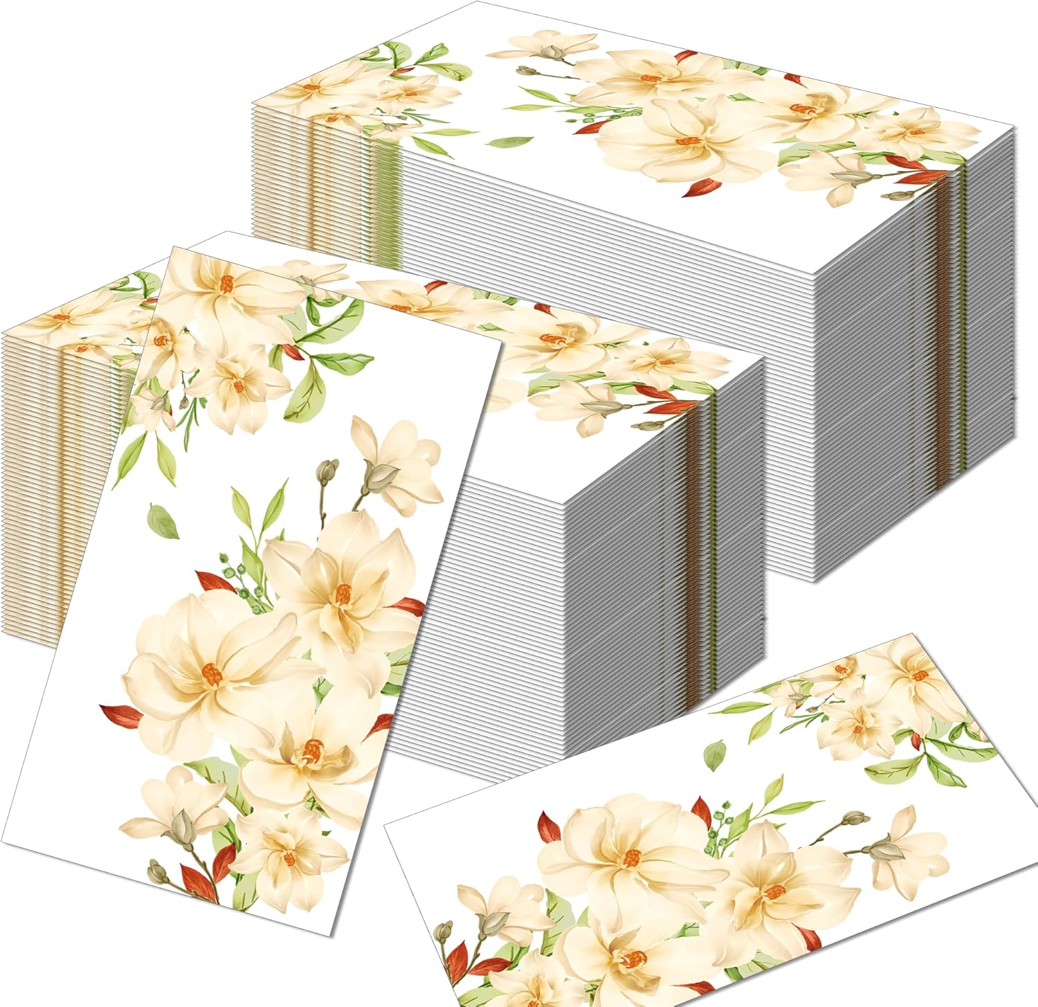 Amazon.com: OXYLIPO 100Pcs White Orchid Long Napkins for Wedding ...