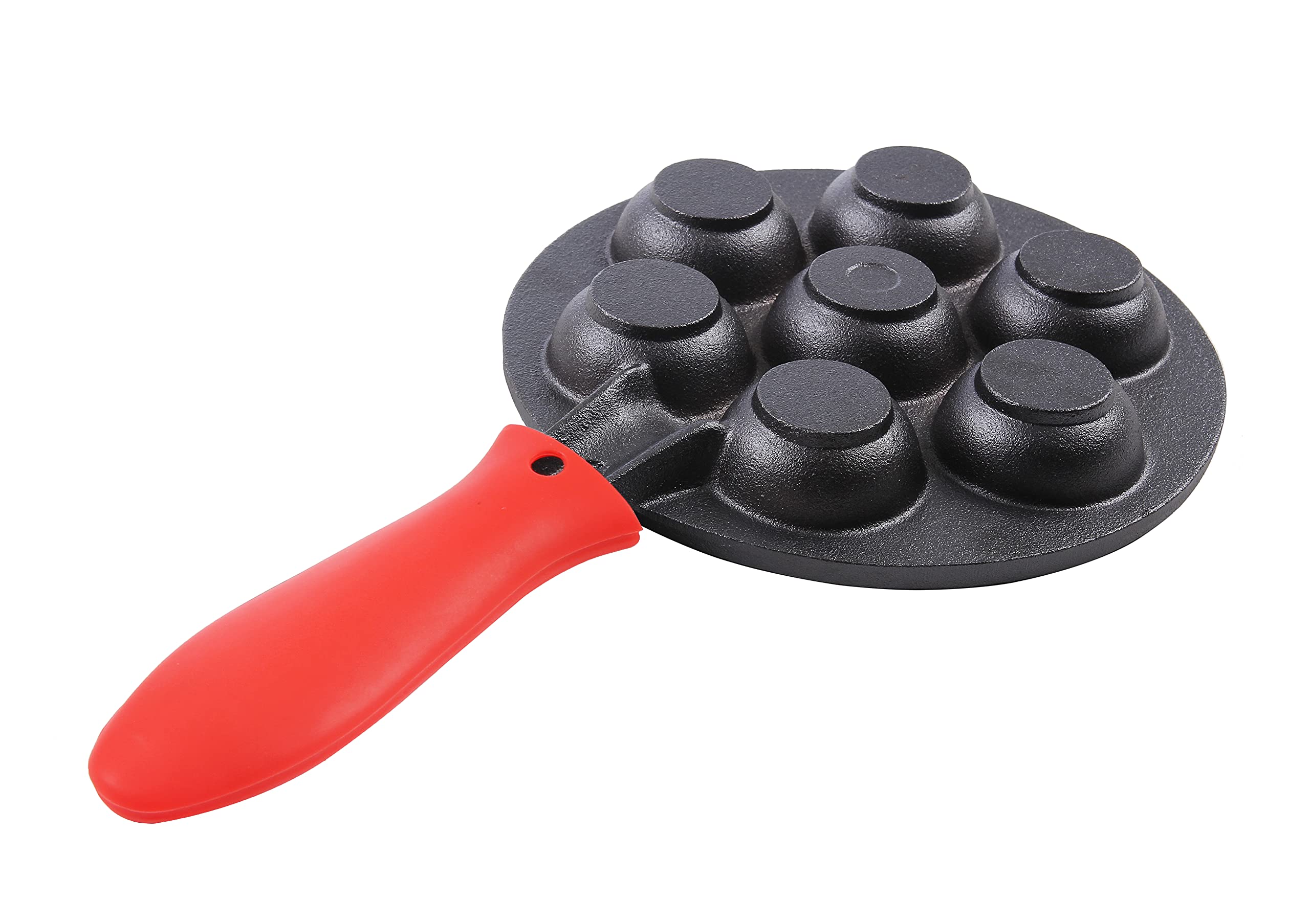 Cast Iron Aebleskiver Pan for Danish Stuffed Pancake B...B076824Q3G ...