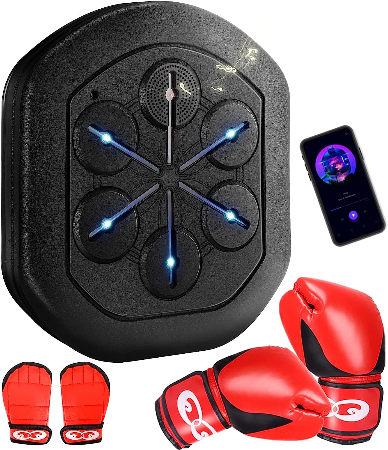 JXQXYN Boxing Machine, Portable Led Music Boxing Machine with USB ...