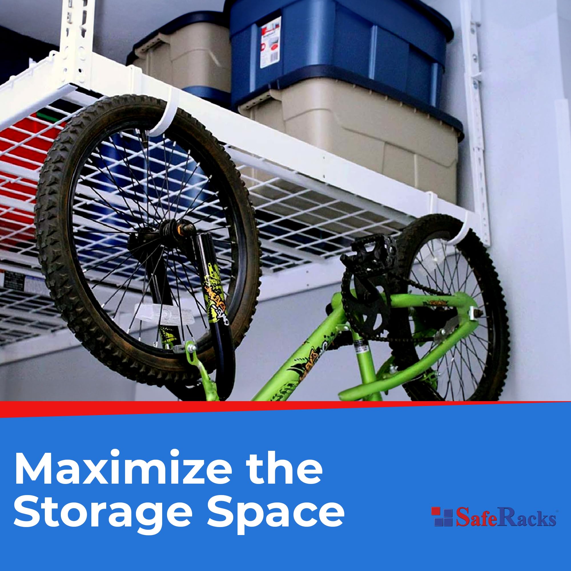 Snapklik.com : SafeRacks Deluxe Accessory Hook Package For Garage ...