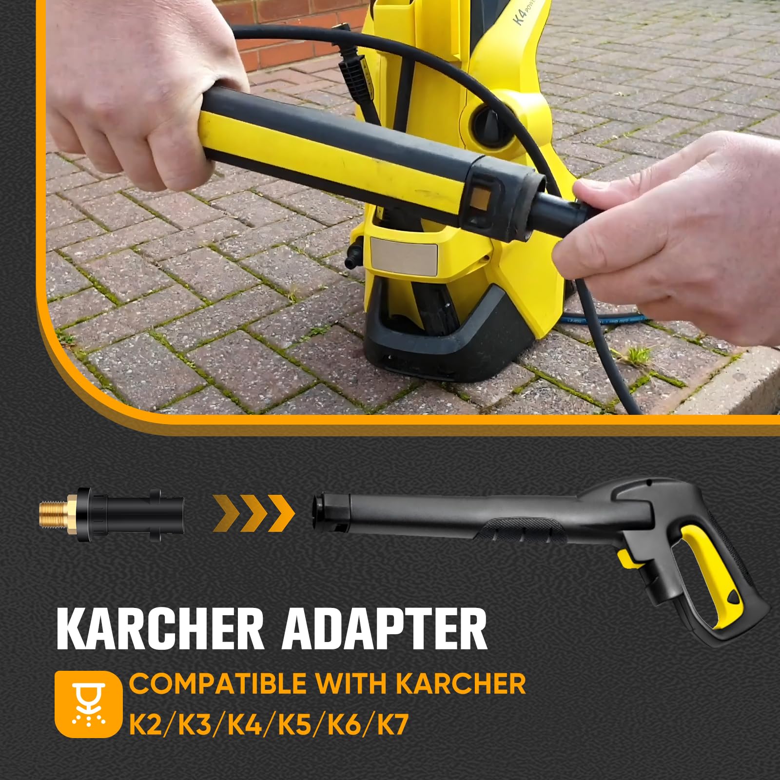 Manometro Compresor Repuestos Karcher K2 10 Metros Mangueira Para ...