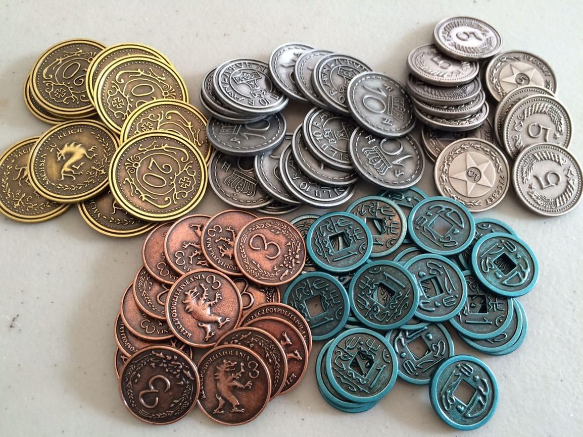 Amazon.com: Stonemaier Games: Metal Coins (Scythe and Expeditions ...