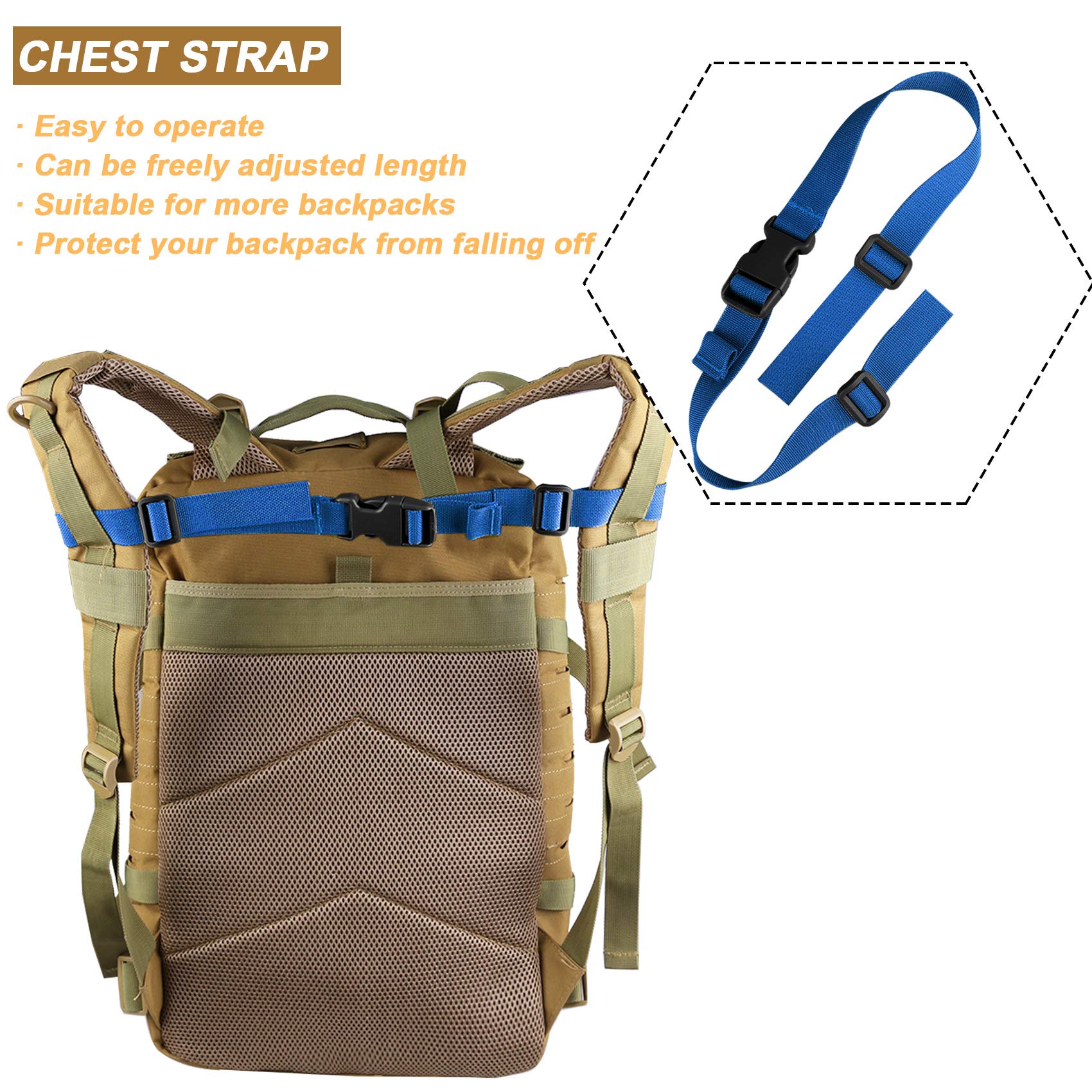 Snapklik.com : MAGARROW Backpack Chest Strap Adjustable Sternum Strap ...