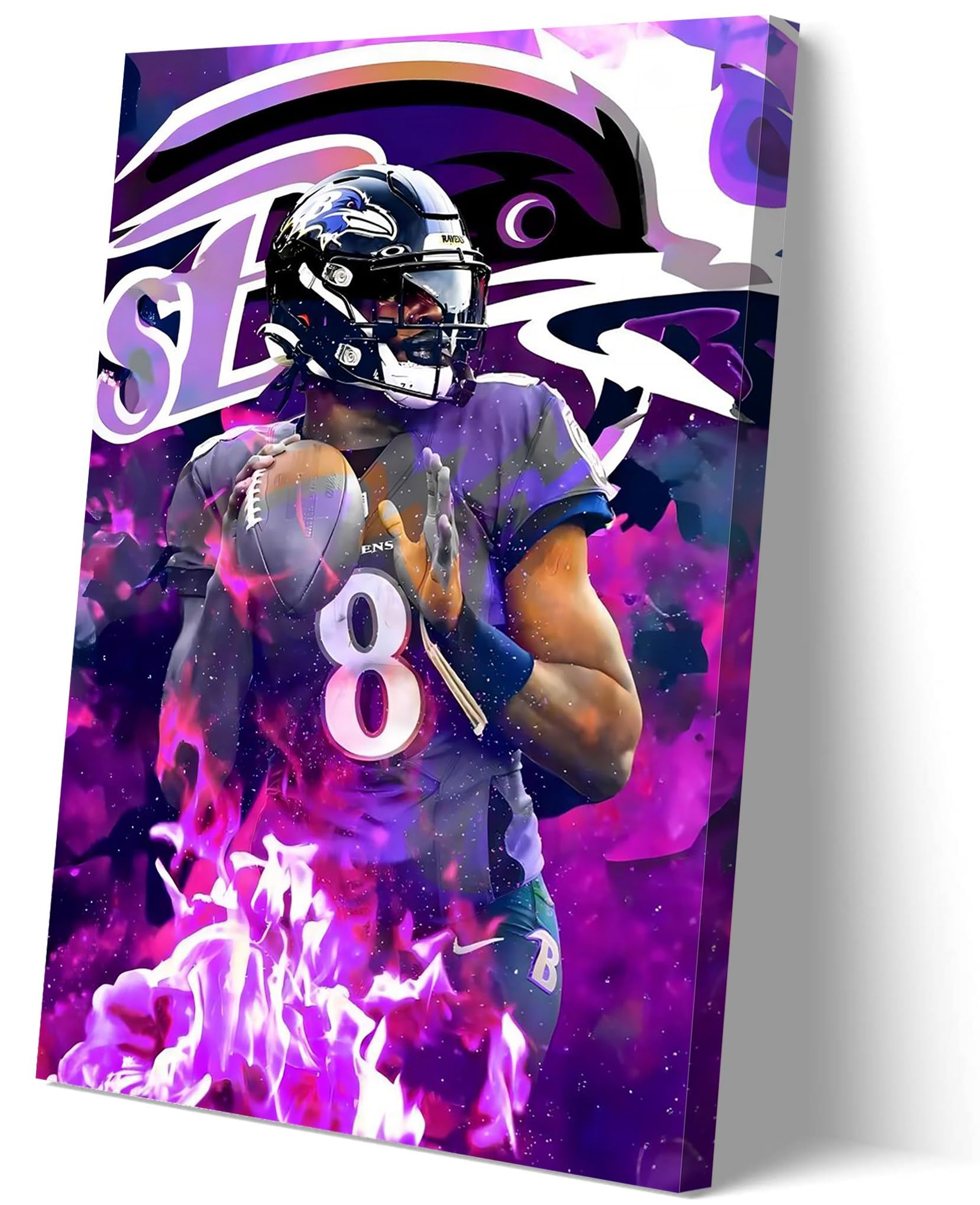 Amazon.com: Lamar Jackson poster Gift Canvas Wall Art poster Print ...